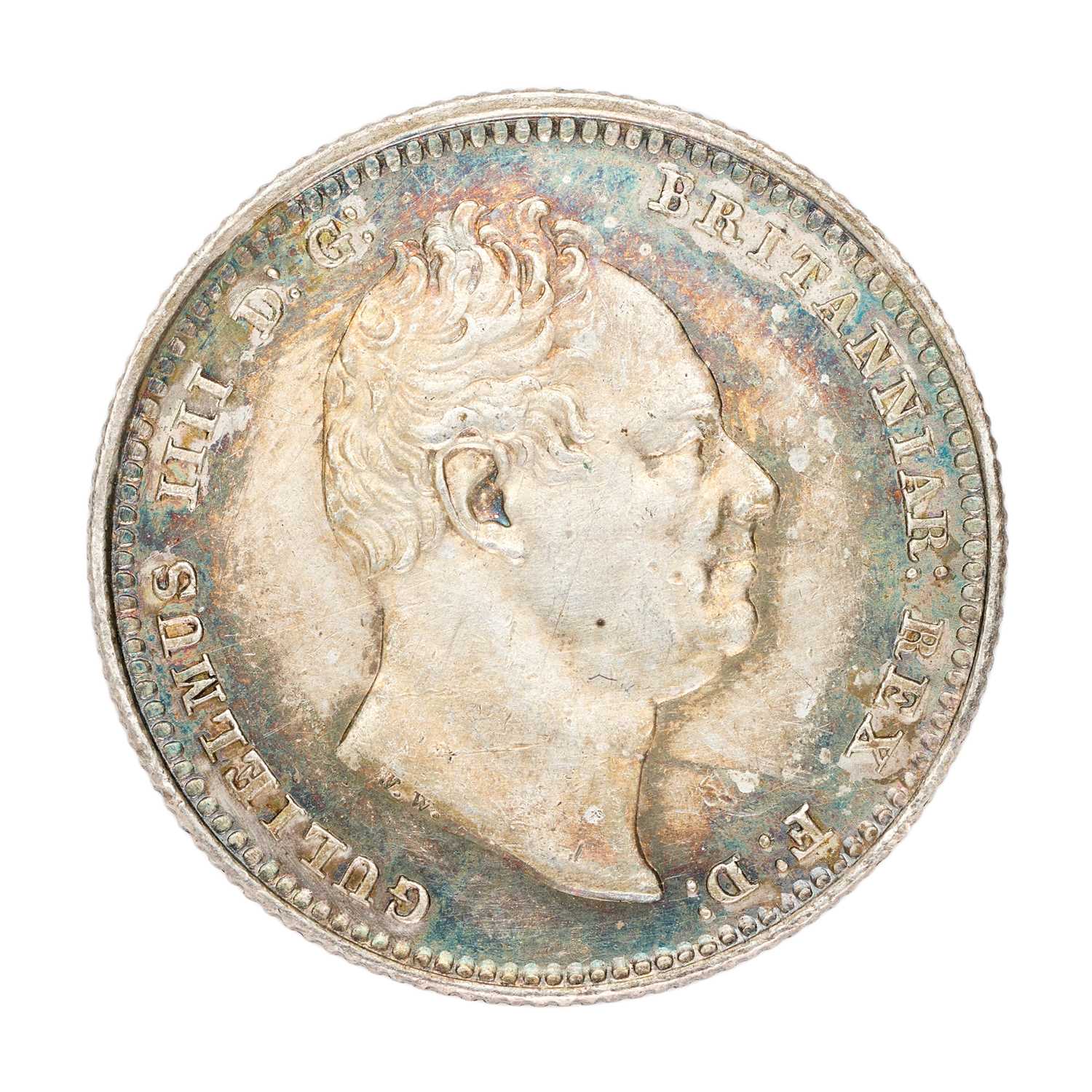 Lot 187 - William IV, Shilling 1834, (S.3835); rainbow
