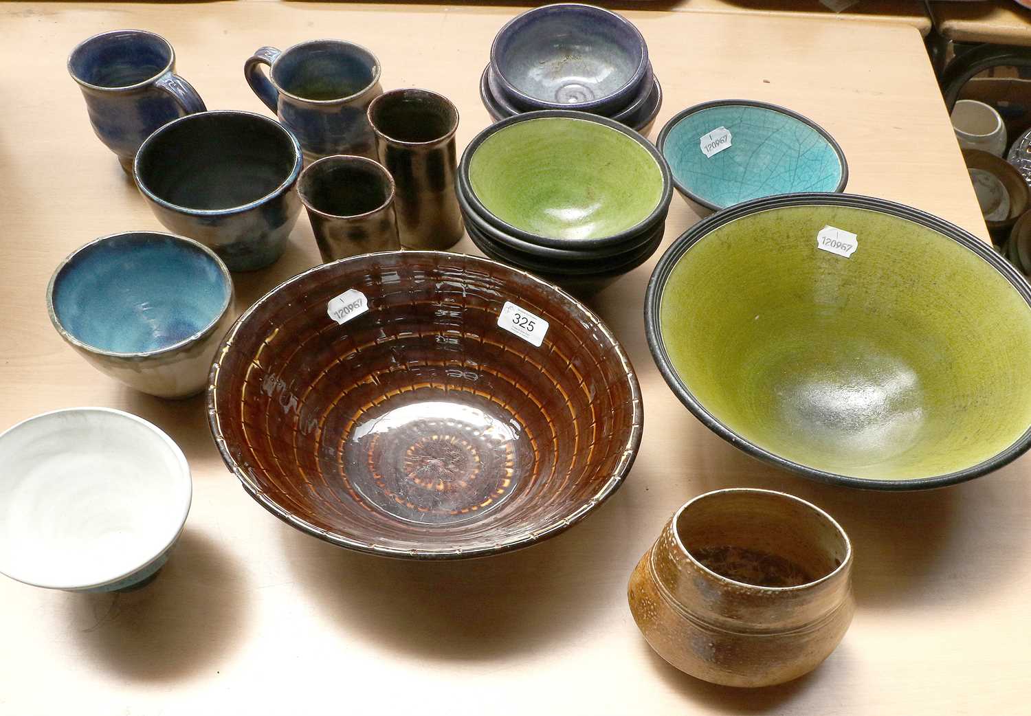 Lot 325 - A Group of Contemporary Ceramics, including