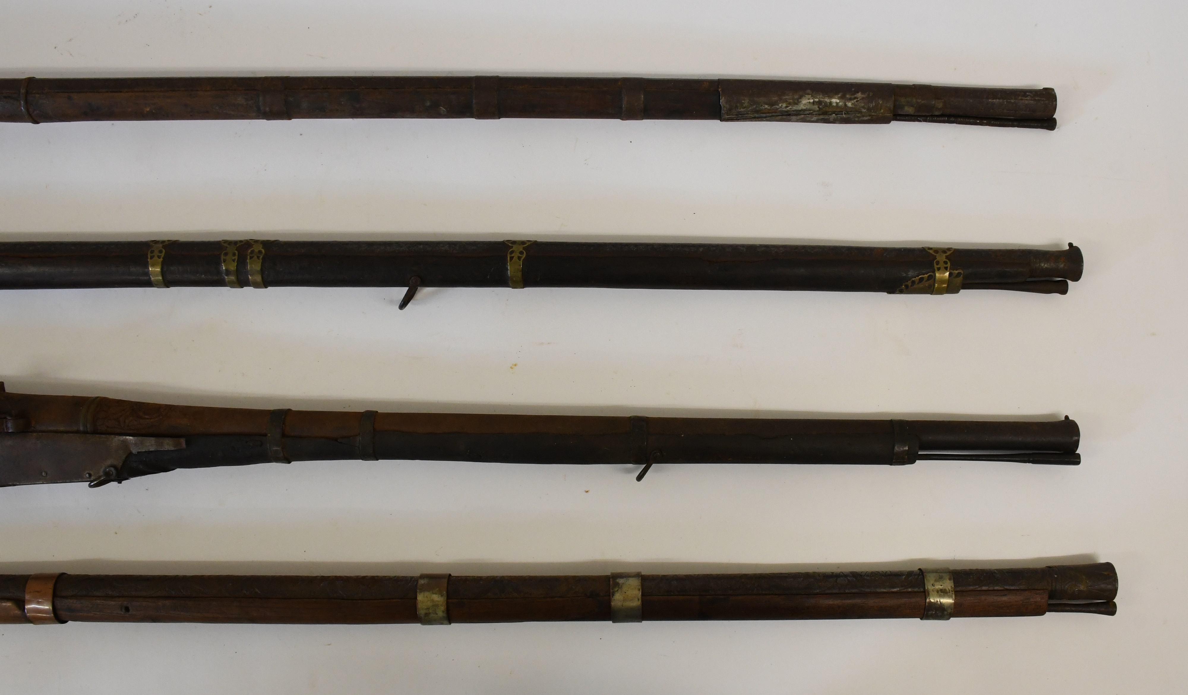 Lot 330 - Four Various 19th Century Indian Matchlock