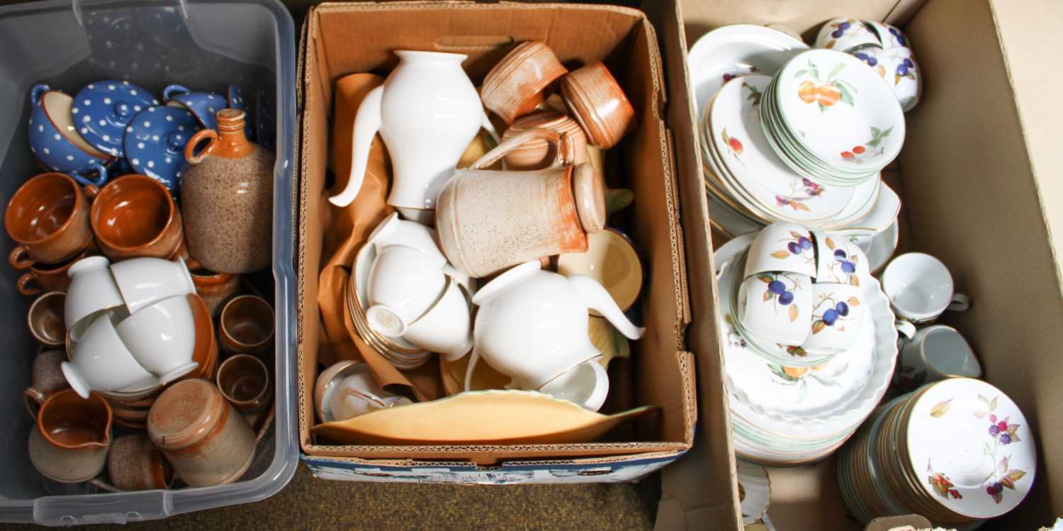 Lot 333 - Three Boxes of Household Crockery, including