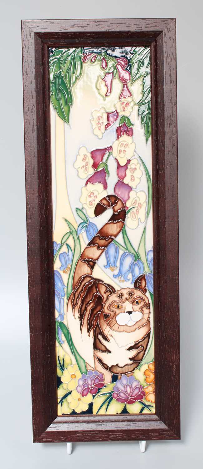 Lot 285 - A Comteporary Moorcroft Pottery Plaque by
