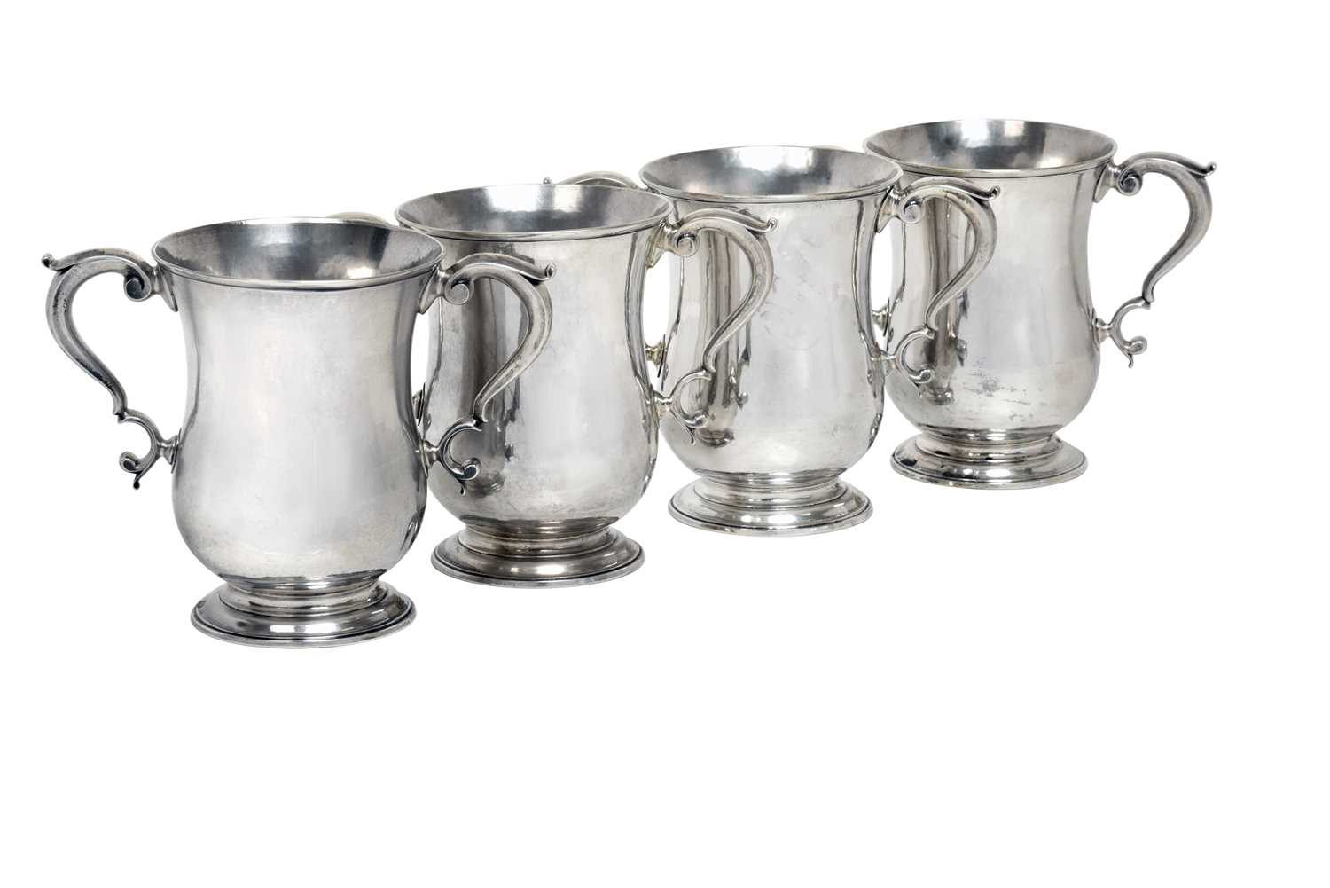 Lot 2332 - A Set of Four George III Silver Two-Handled