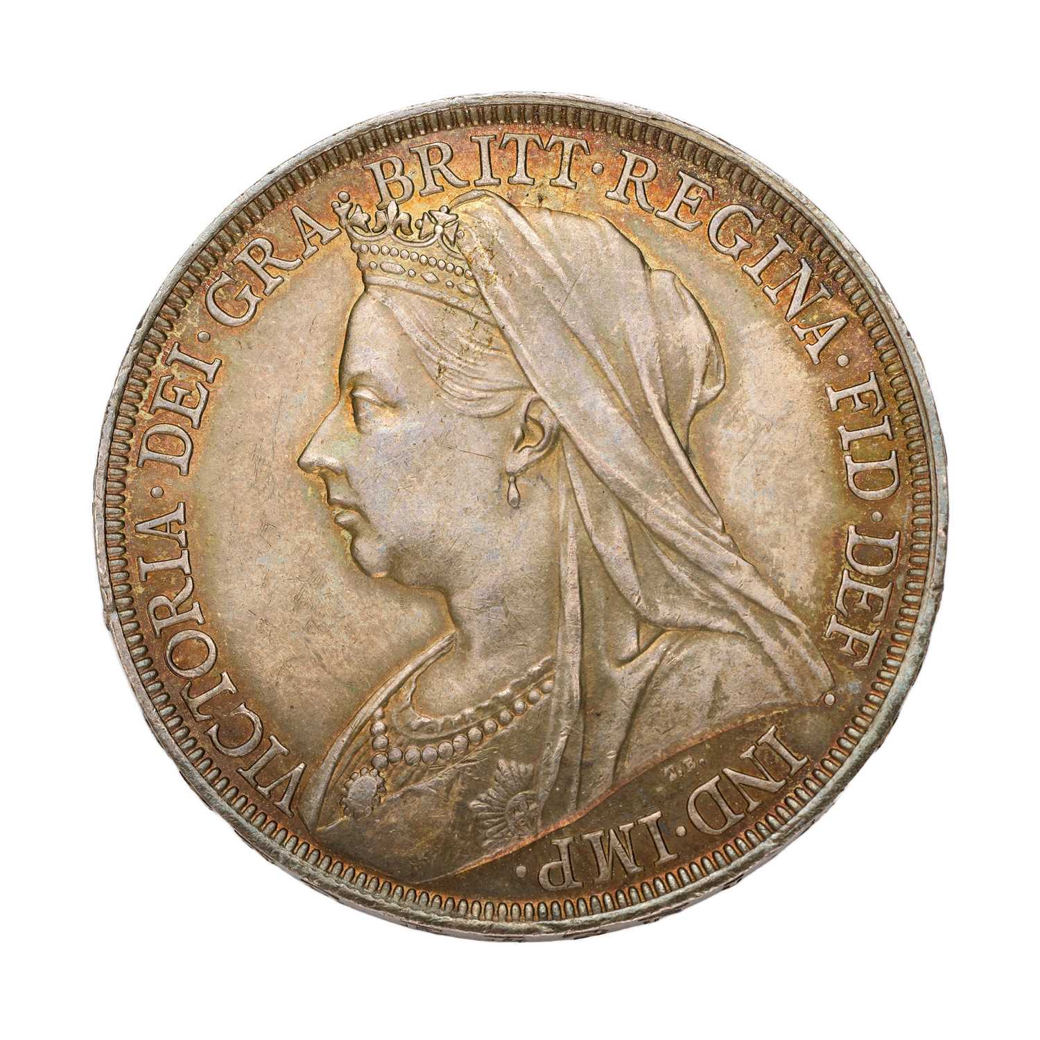 Lot 203 - Victoria, Crown 1897, LX, (S.3937); dark