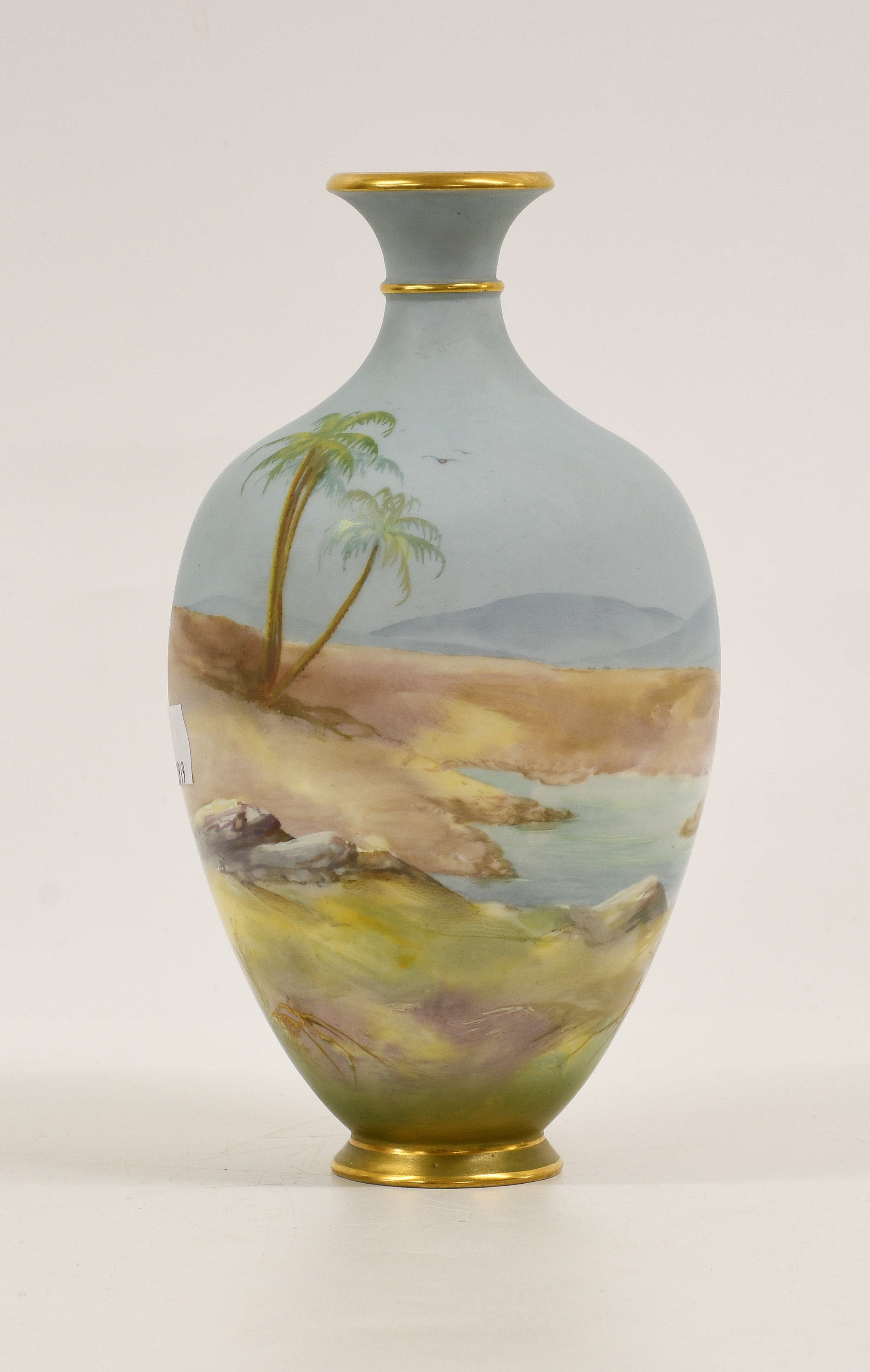 Lot 82 - A Royal Worcester Porcelain Vase, by Walter