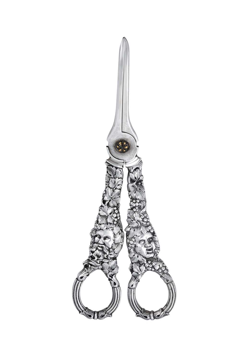 Lot 2343 - A Pair of William IV Silver Grape-Scissors,