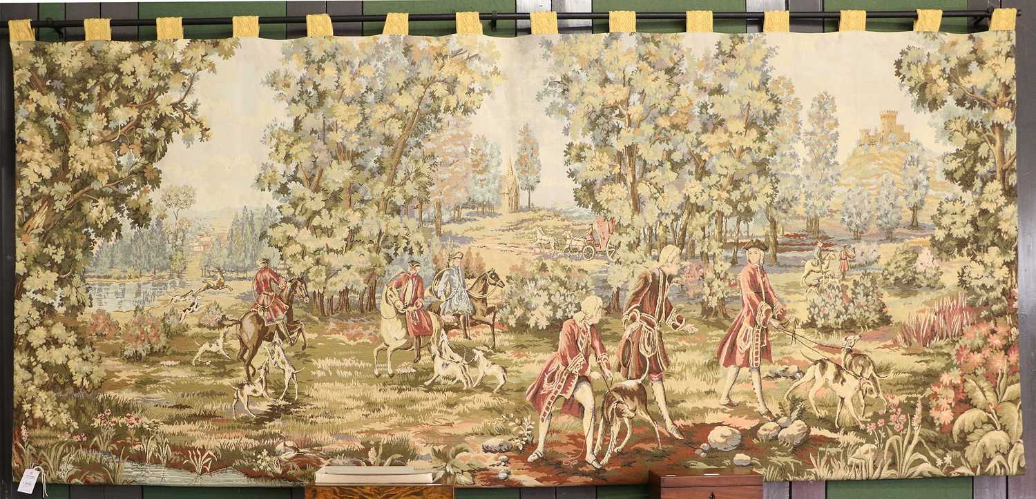 Lot 1006 - A Machine Made Tapestry Worked in Wool,