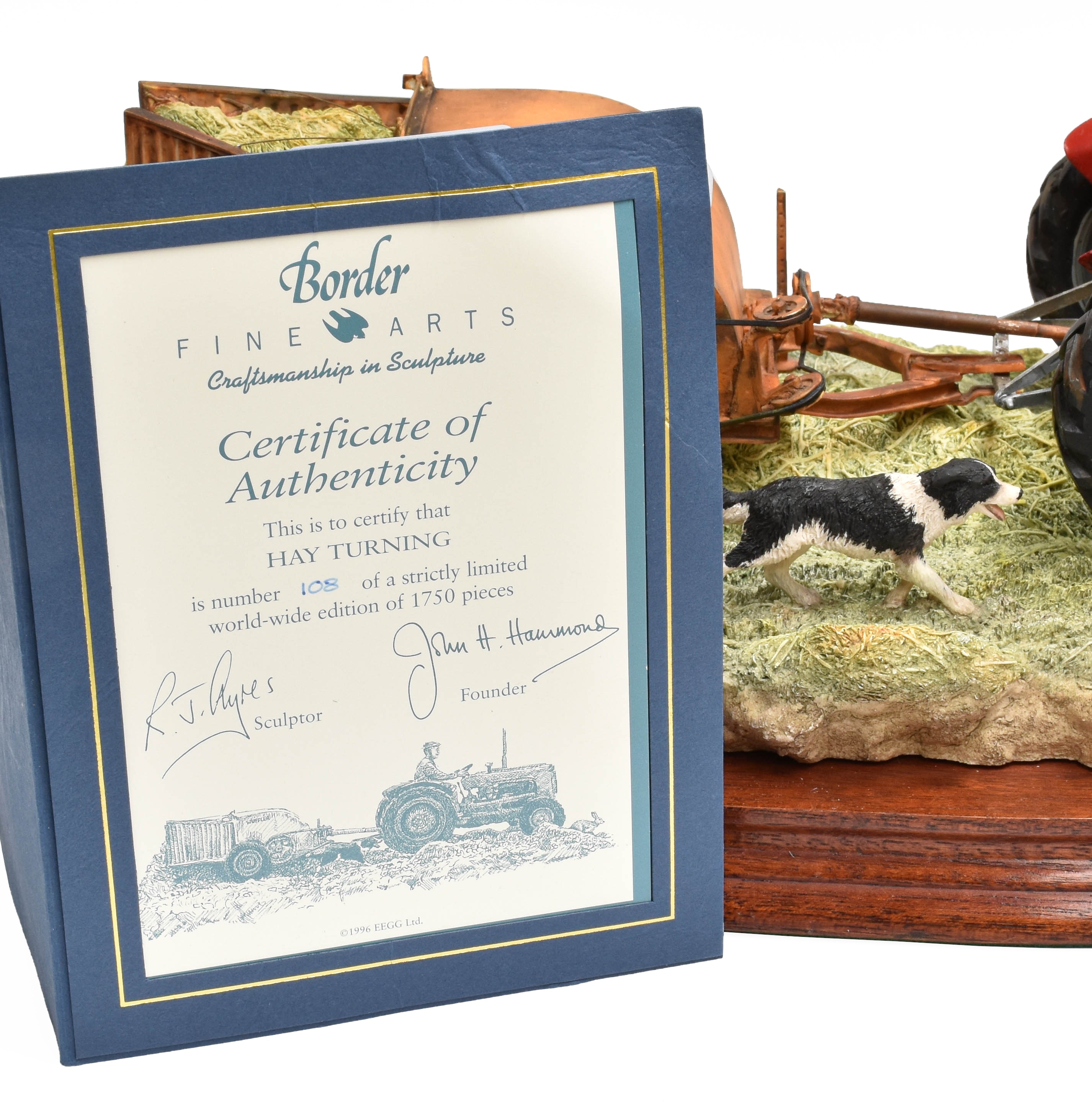 Lot 13 - Border Fine Arts 'Hay Turning' (Massey
