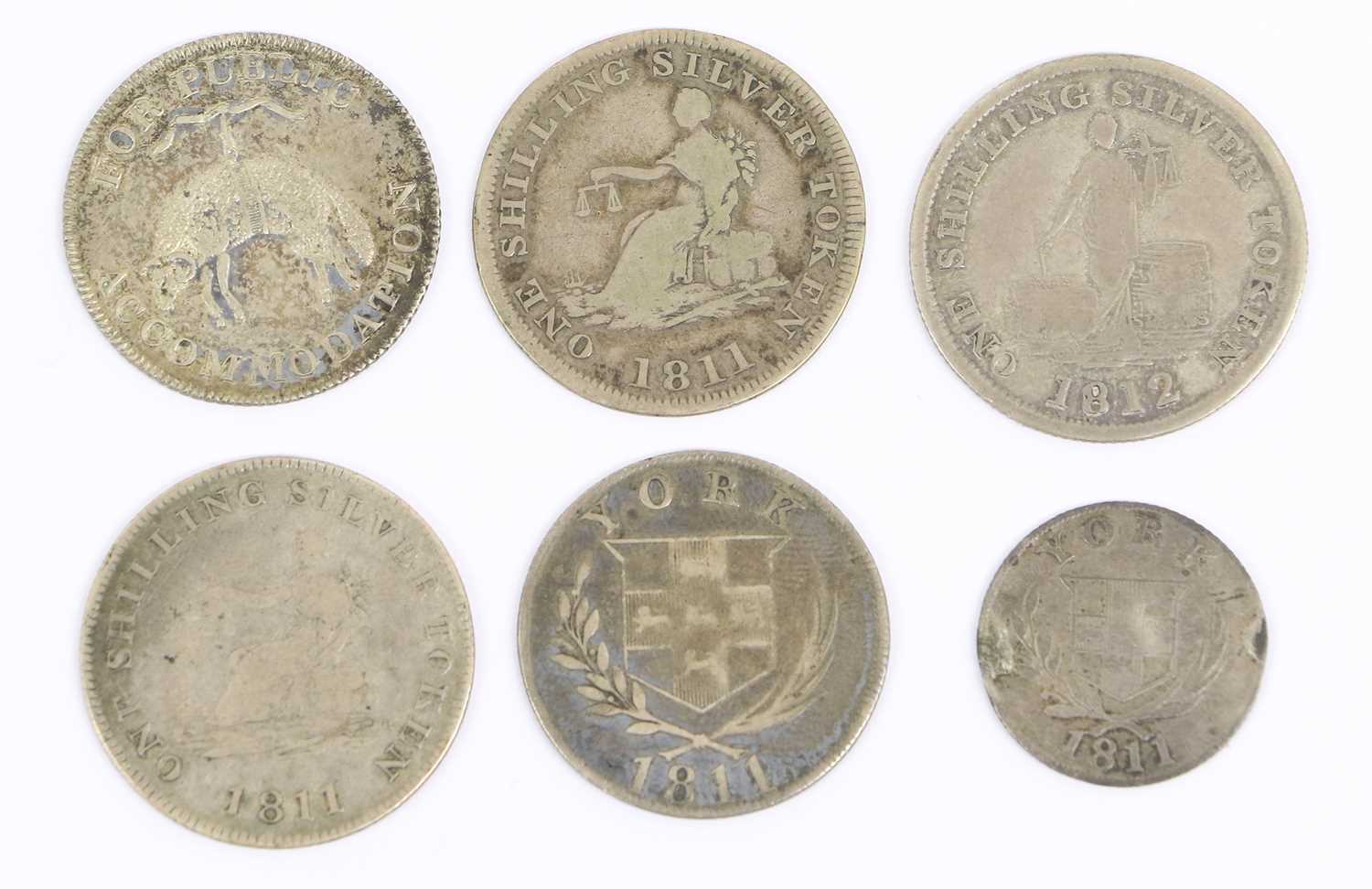 Lot 366 - Yorkshire, 19th Century Silver Tokens, 6