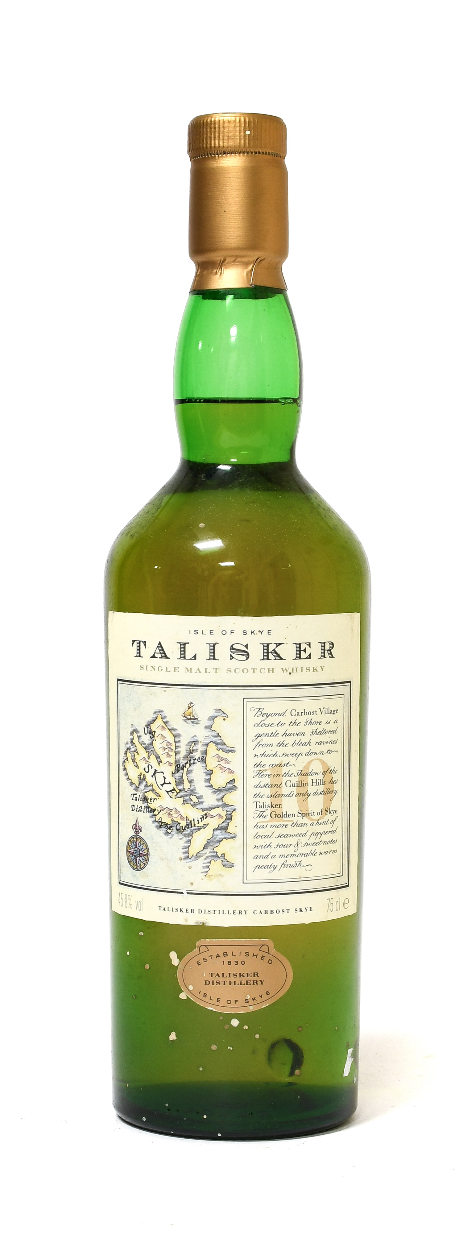 Lot 3112 - Talisker "Map Label" 10 Year Old Single