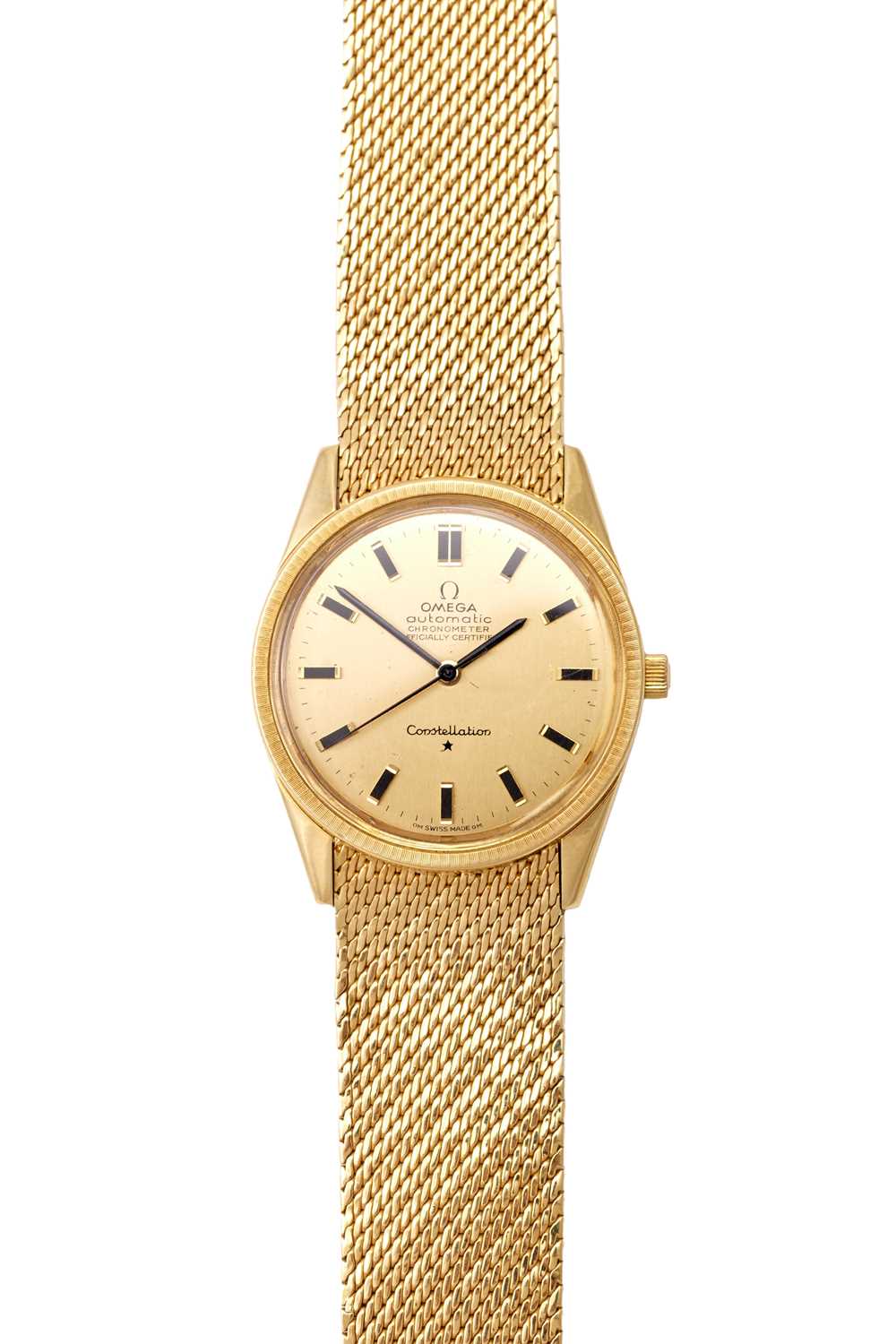 Lot 2175 - Omega: An 18 Carat Gold Automatic Centre