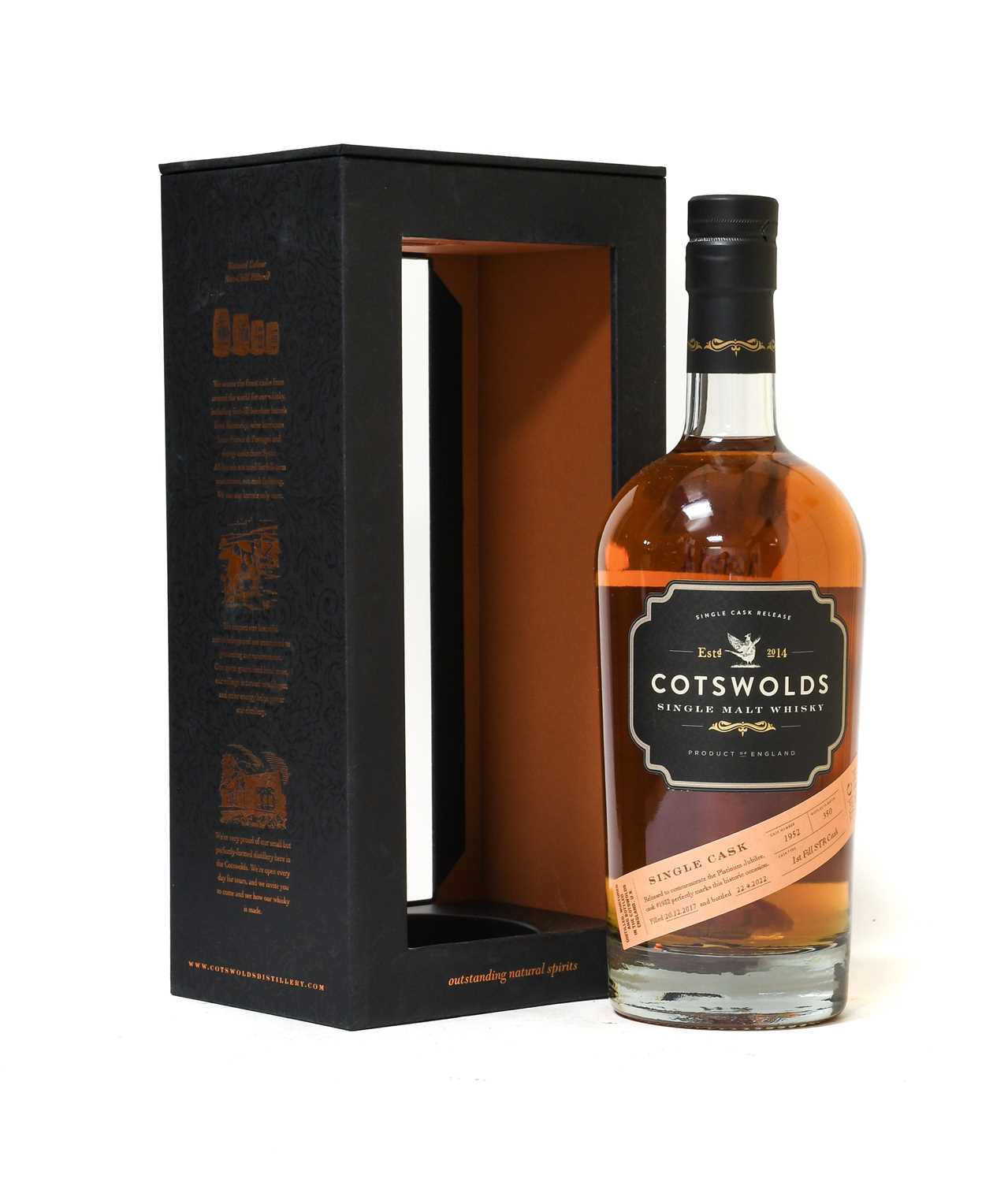 Lot 3136 - Cotswolds Single Malt Whisky Single Cask,
