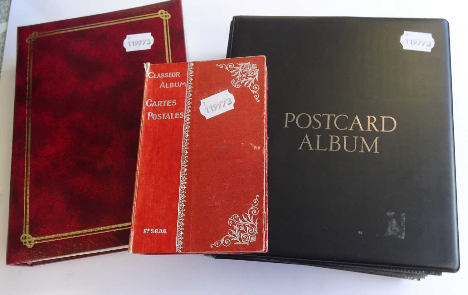 Lot 226 - Three Albums; A Red album containing 180