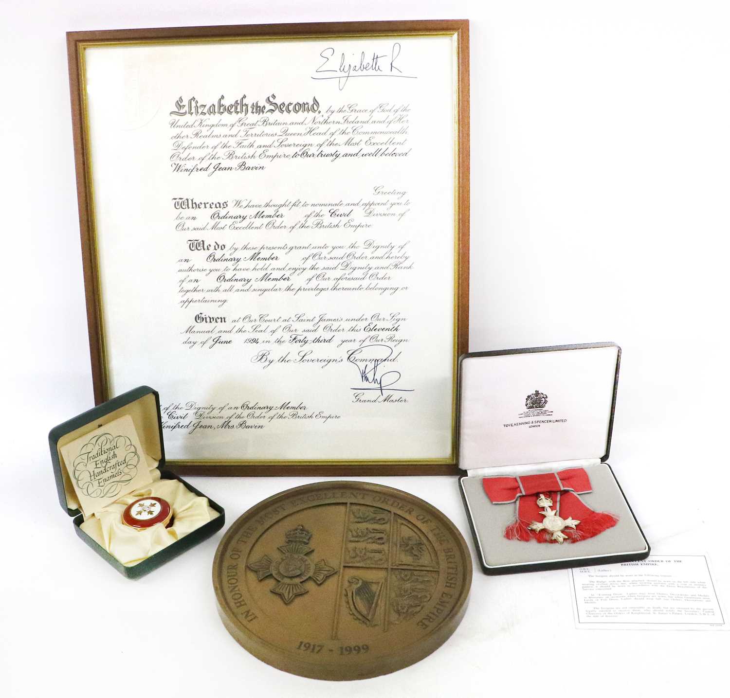 Lot 19 - The Most Excellent Order of the British