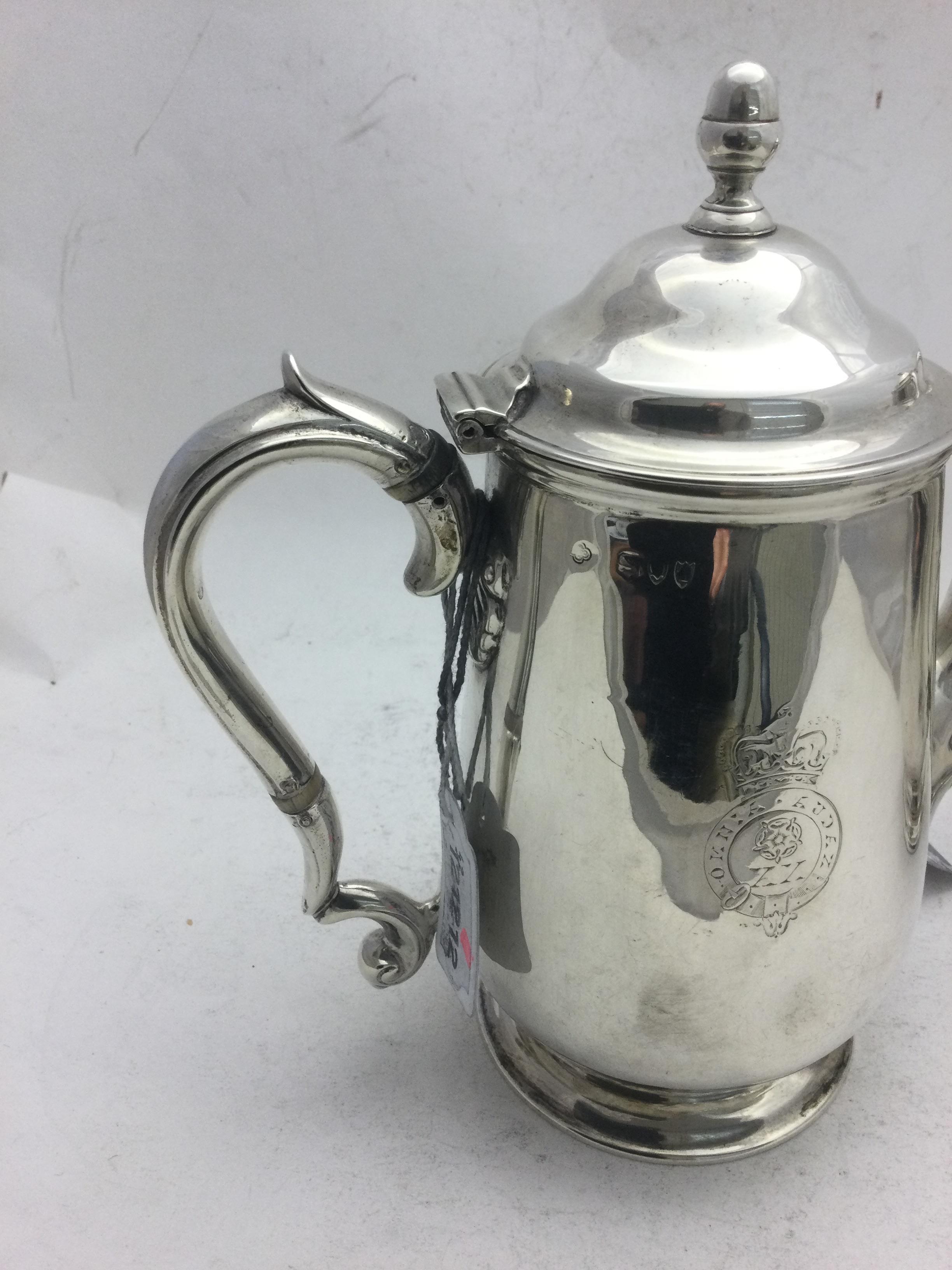 Lot 7 - A Pair of Victorian Silver Coffee-Pots, by
