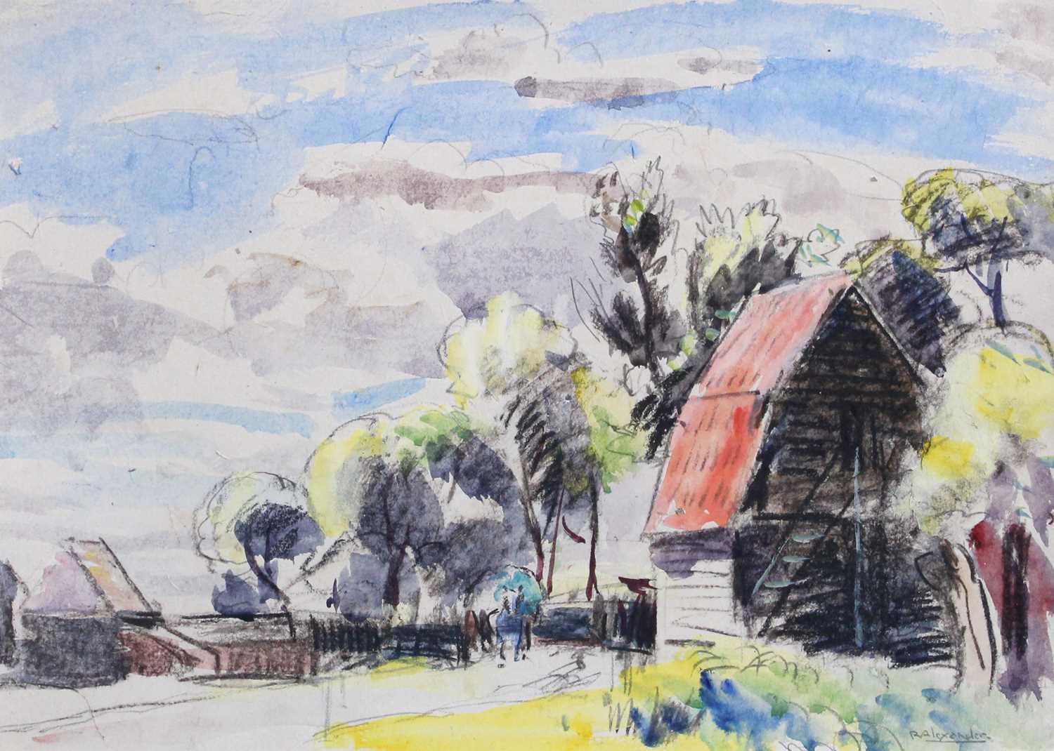 Lot 1049 - Robert G. D. Alexander (1875 - 1945) "Barn