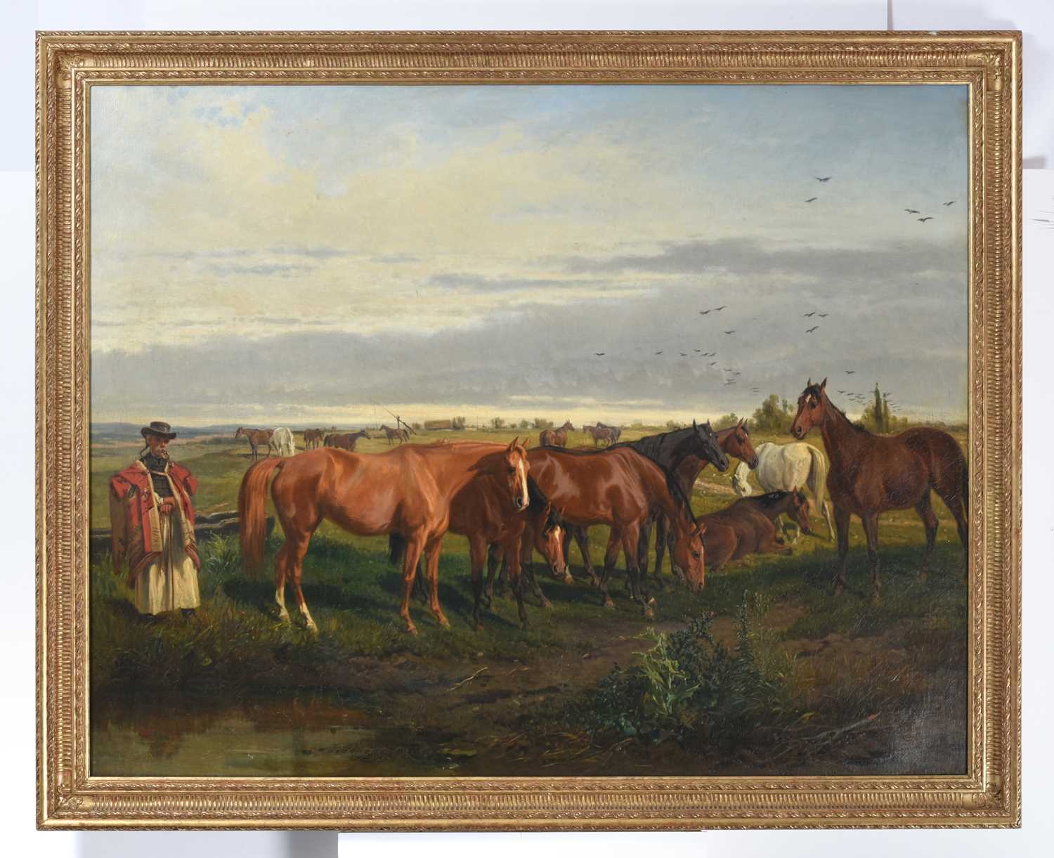 Lot 650 - Wilhelm Richter (1824-1892) Austrian Grazing
