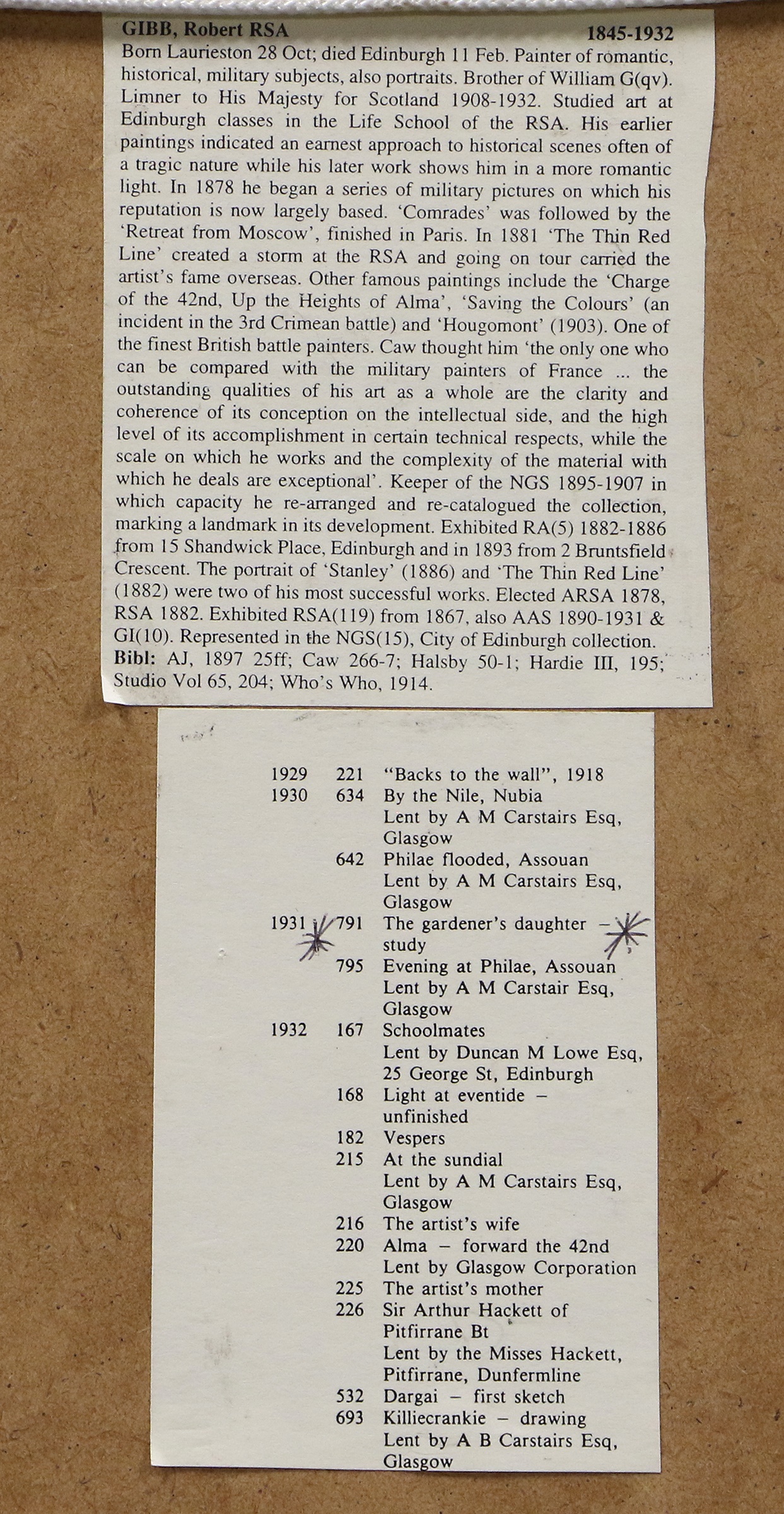 Lot 1100 - Robert Gibb RSA (1845-1932) Scottish "The