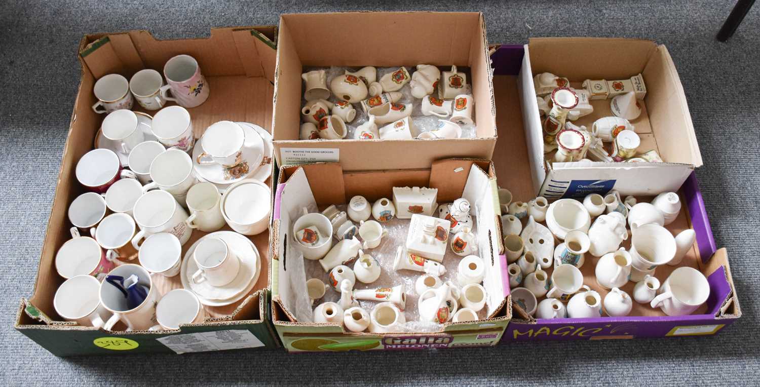 Lot 202 - Crested Ware, a large collection of Stockton-