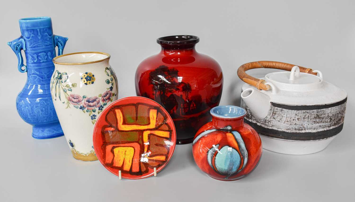 Lot 245 - A James McIntyre Moorcroft Vase, A Troika