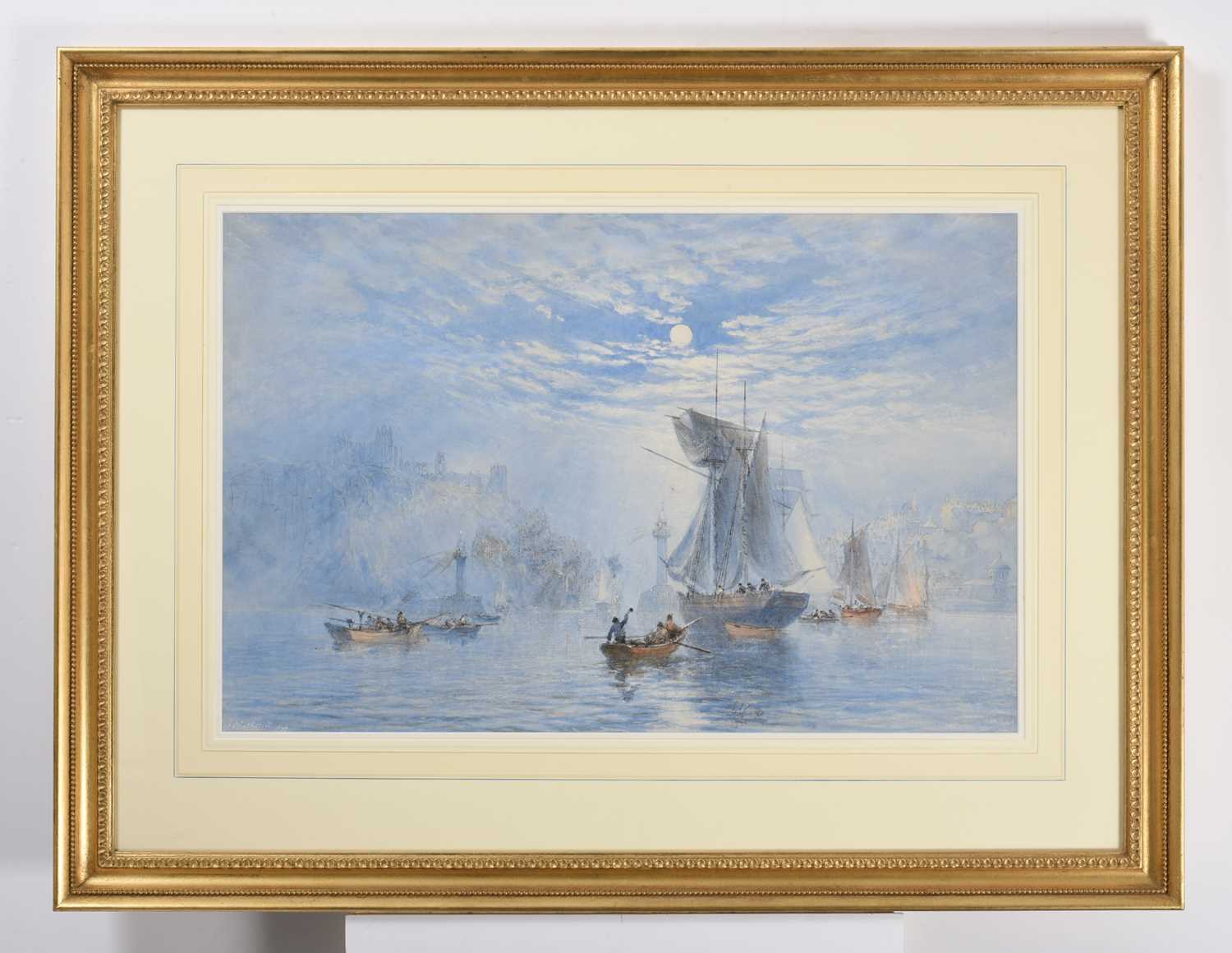 Lot 1029 - George Weatherill (1810-1890) Whitby pool