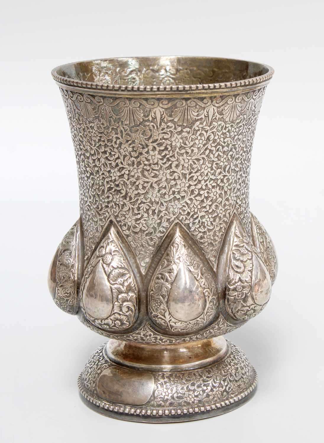 Lot 1023 - A Kutch Indian Silver Beaker, Apparently