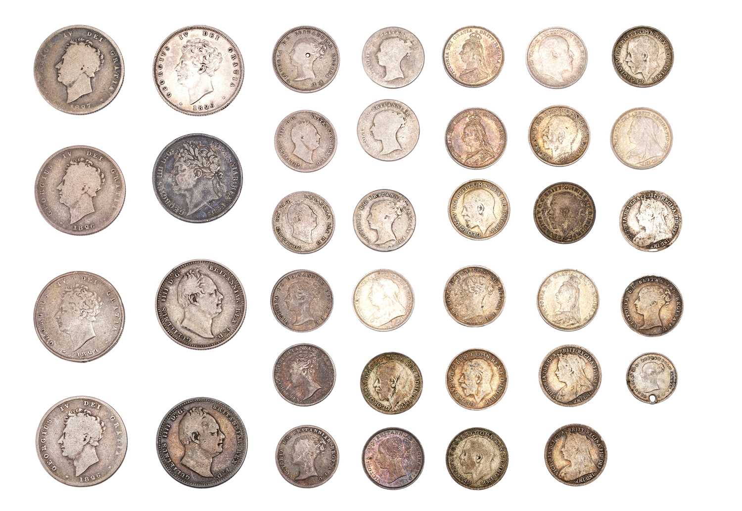 Lot 53 - Collection of English Silver Coinage, 36