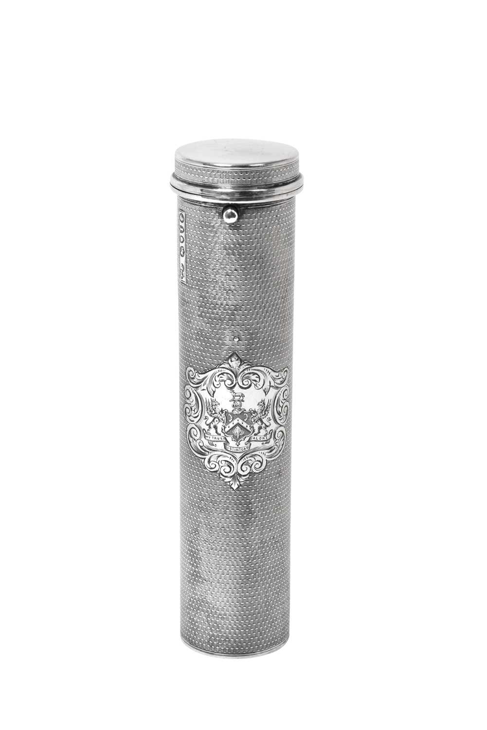 Lot 303 - A Victorian Silver Canister,