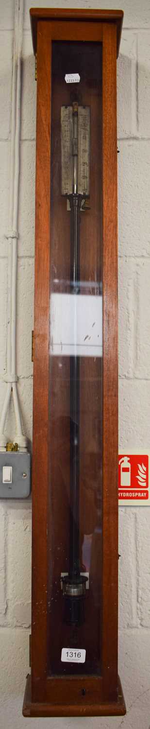 Lot 1316 - A Fortin Barometer, Single Vernier Dial