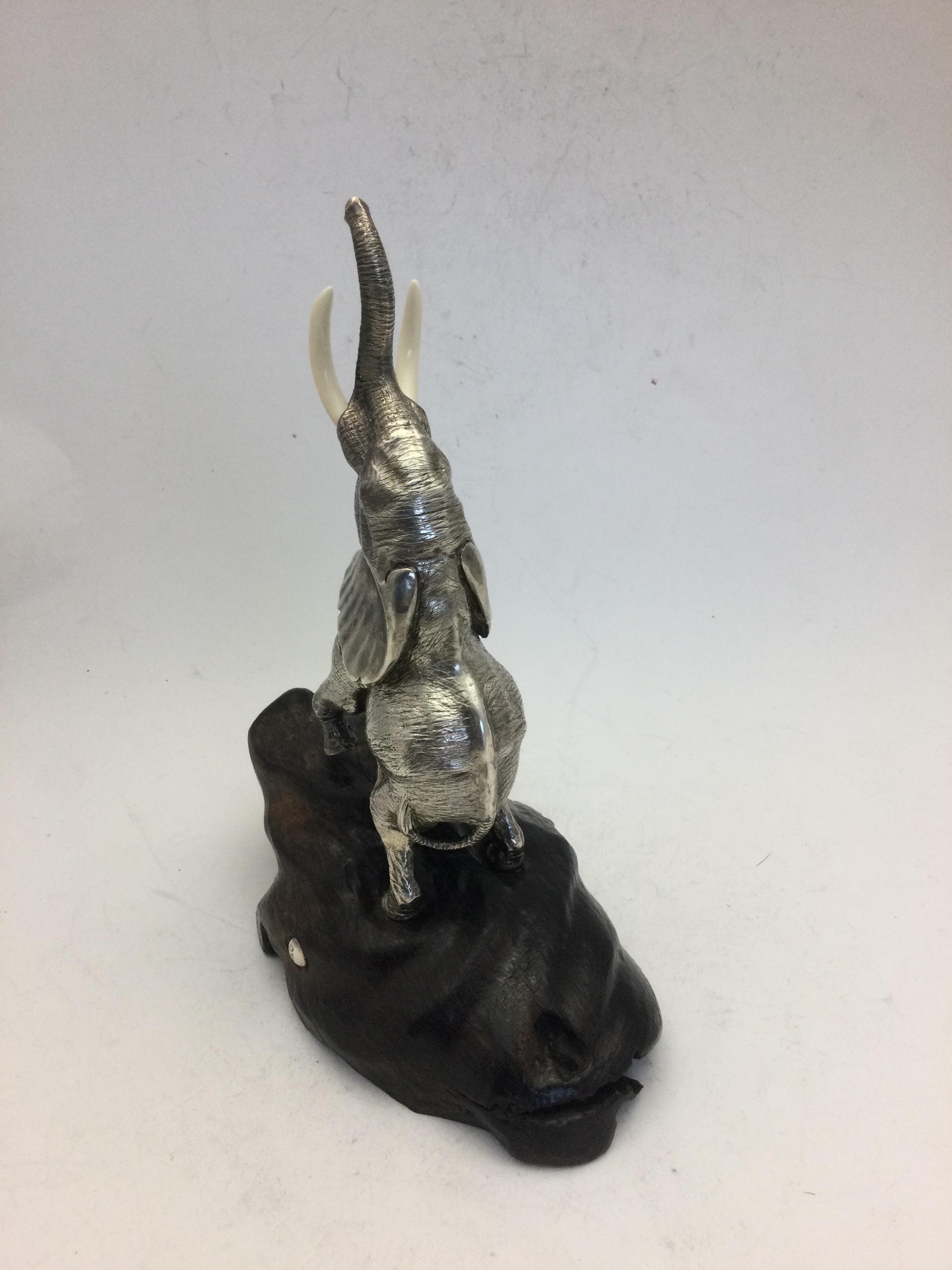 Lot 2141 - A Zimbabwean Silver Model of a Bull