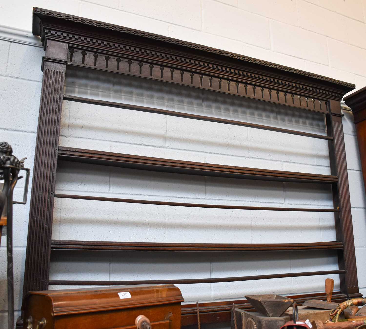 Lot 1241 - A 19th century Delft Rack, with pierced