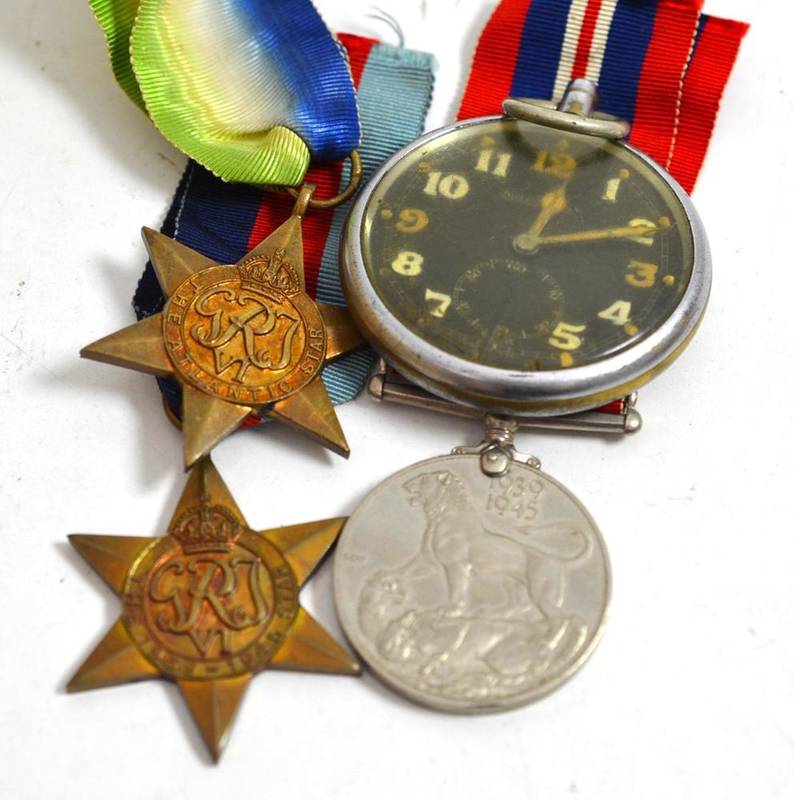 Lot 284 - Three Second World War medals ";GR VI The