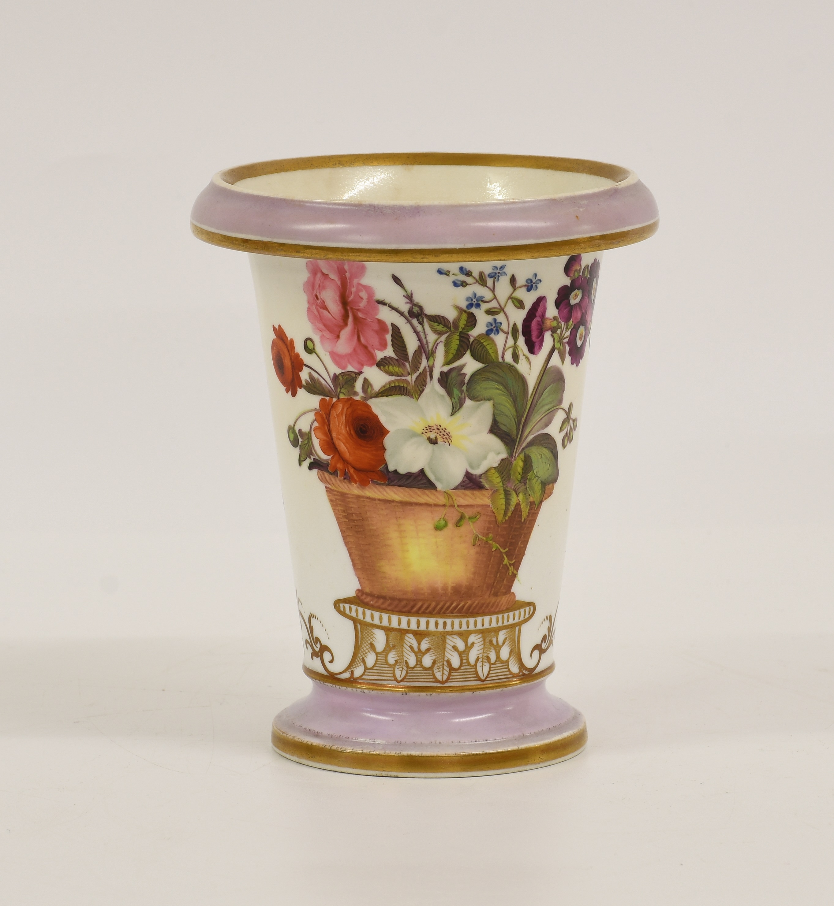 Lot 72 - A Swansea-Style Porcelain Spill Vase, circa