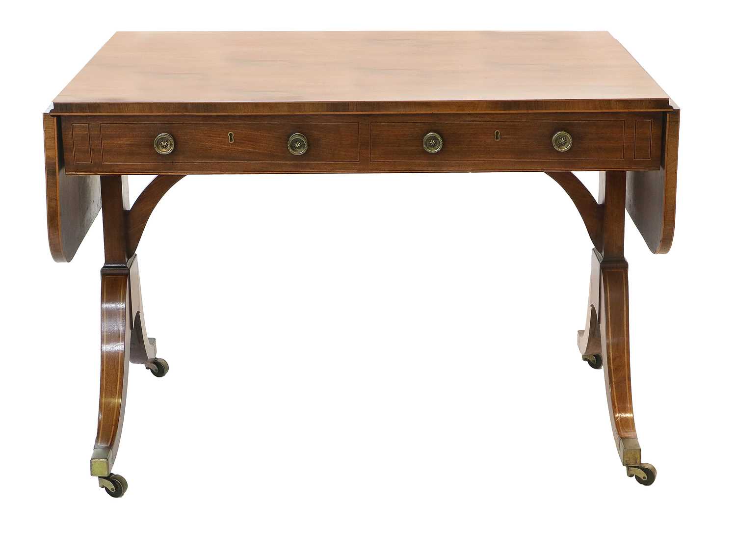 Lot 371 - A Regency Mahogany, Rosewood-Crossbanded,