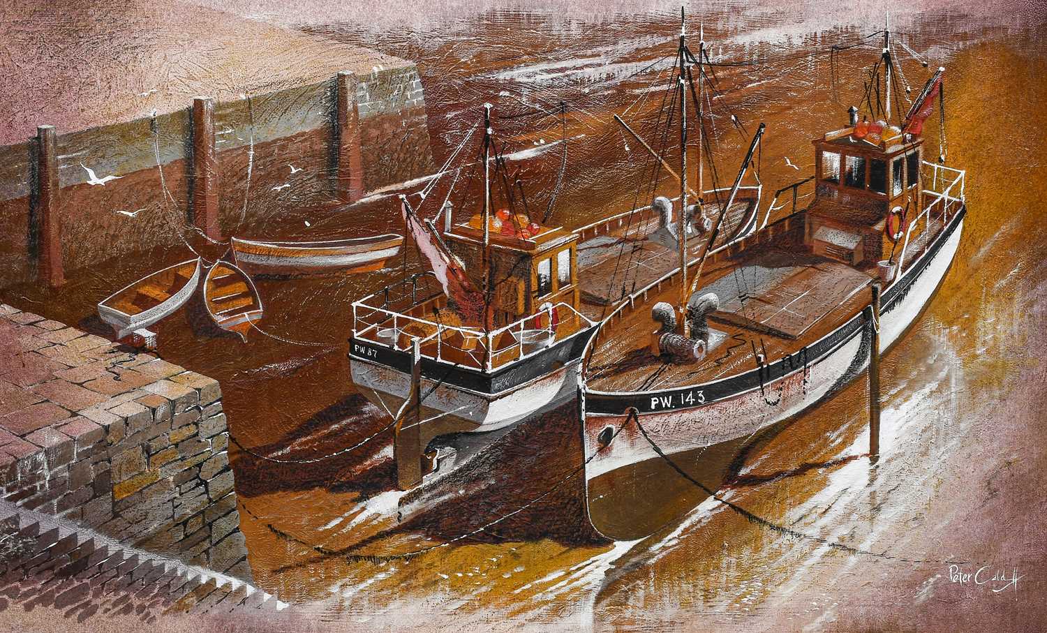 Lot 1041 - Peter Caldwell (20th Century) Moored