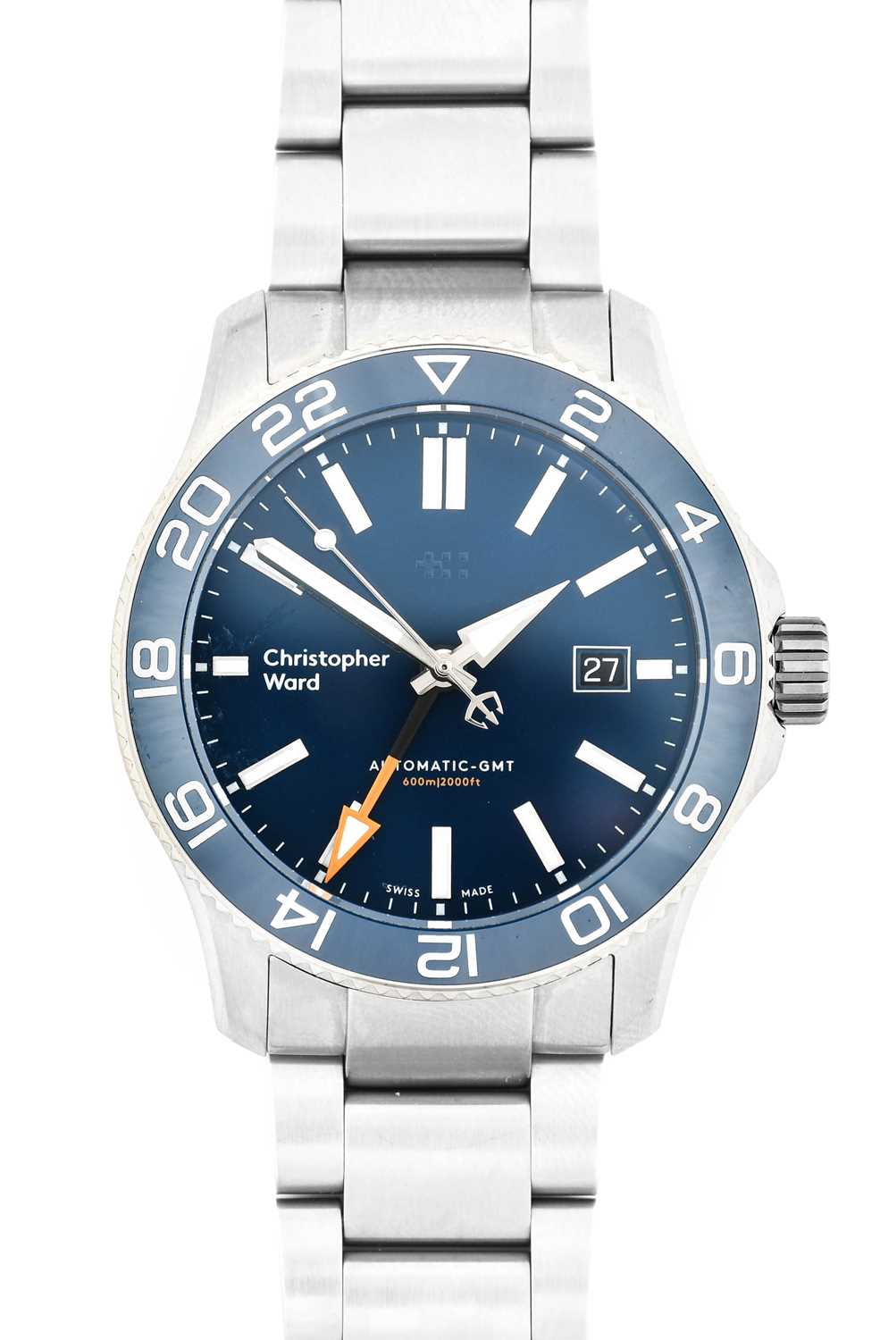 Lot 2433 - Christopher Ward: A Stainless Steel