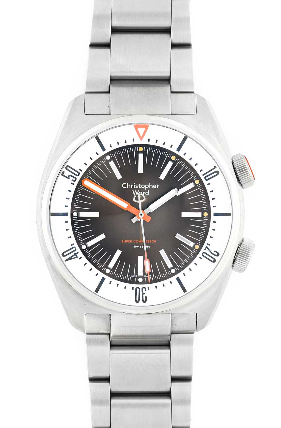 Lot 2402 - Christopher Ward: A Stainless Steel