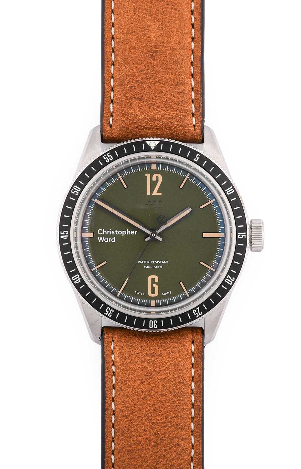 Lot 2497 - Christopher Ward: A Stainless Steel Centre