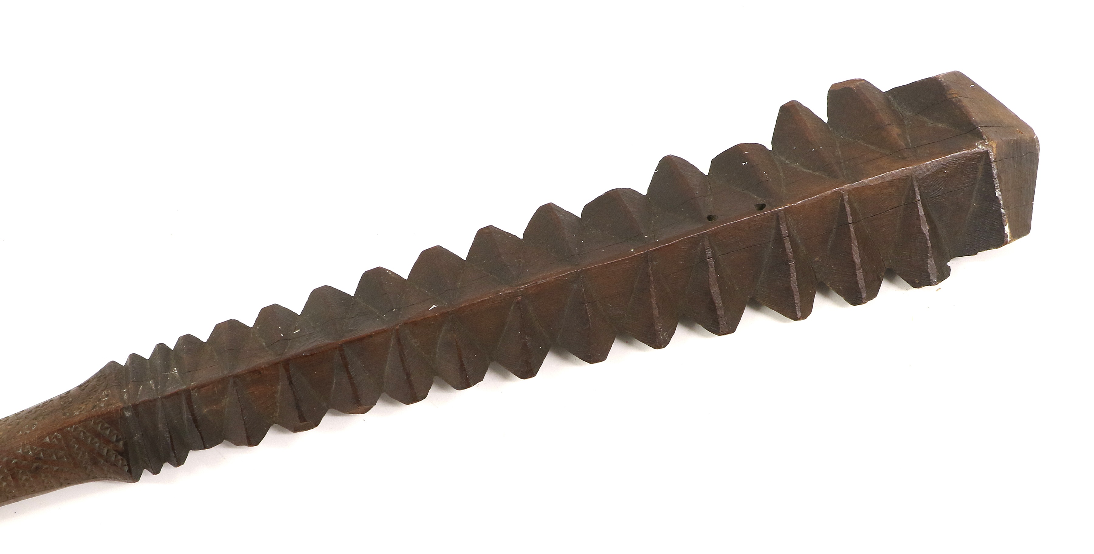Lot 181 - A 19th Century Samoan Talavalu Saw-Tooth War