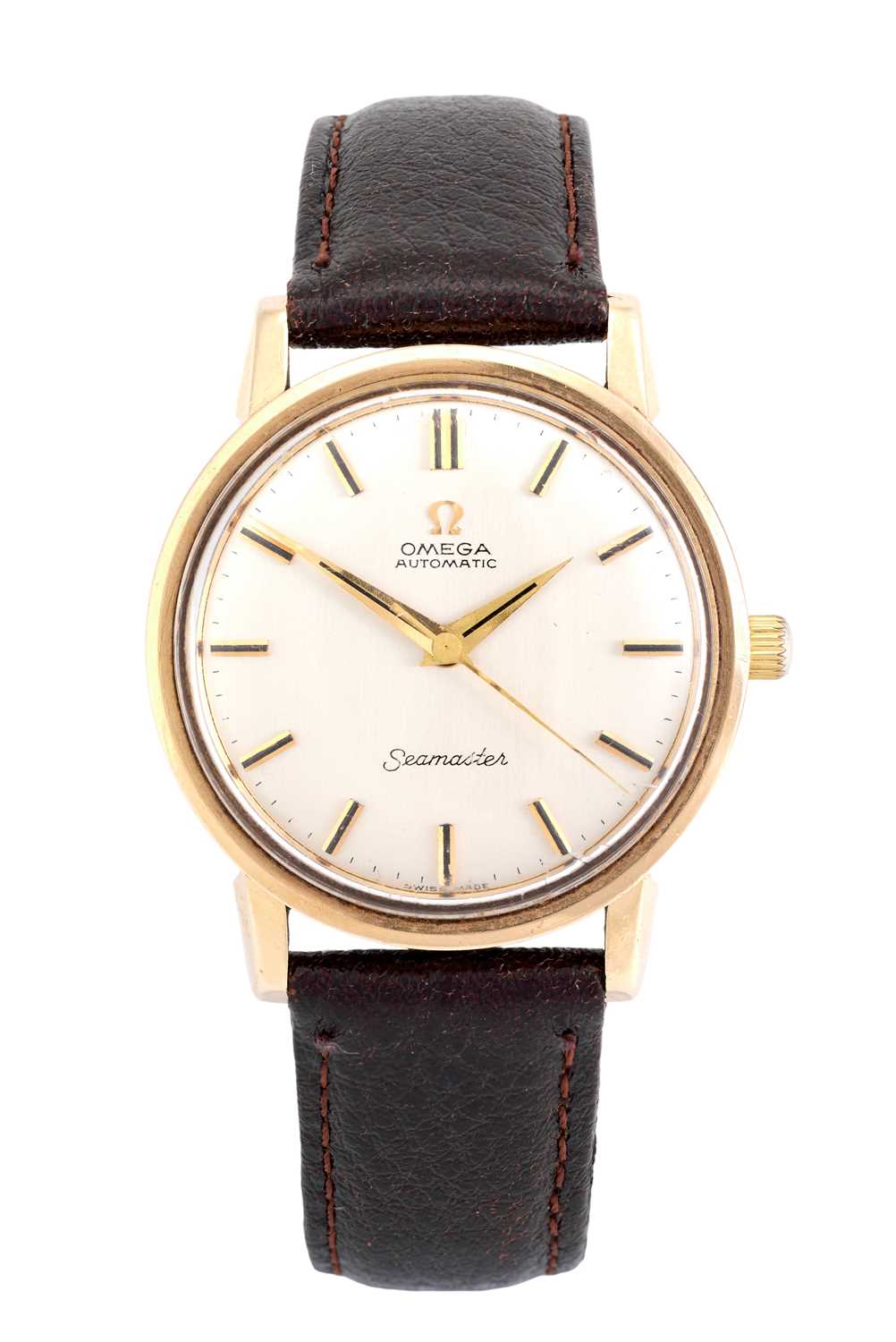 Lot 2404 - Omega: A 9 Carat Gold Automatic Centre
