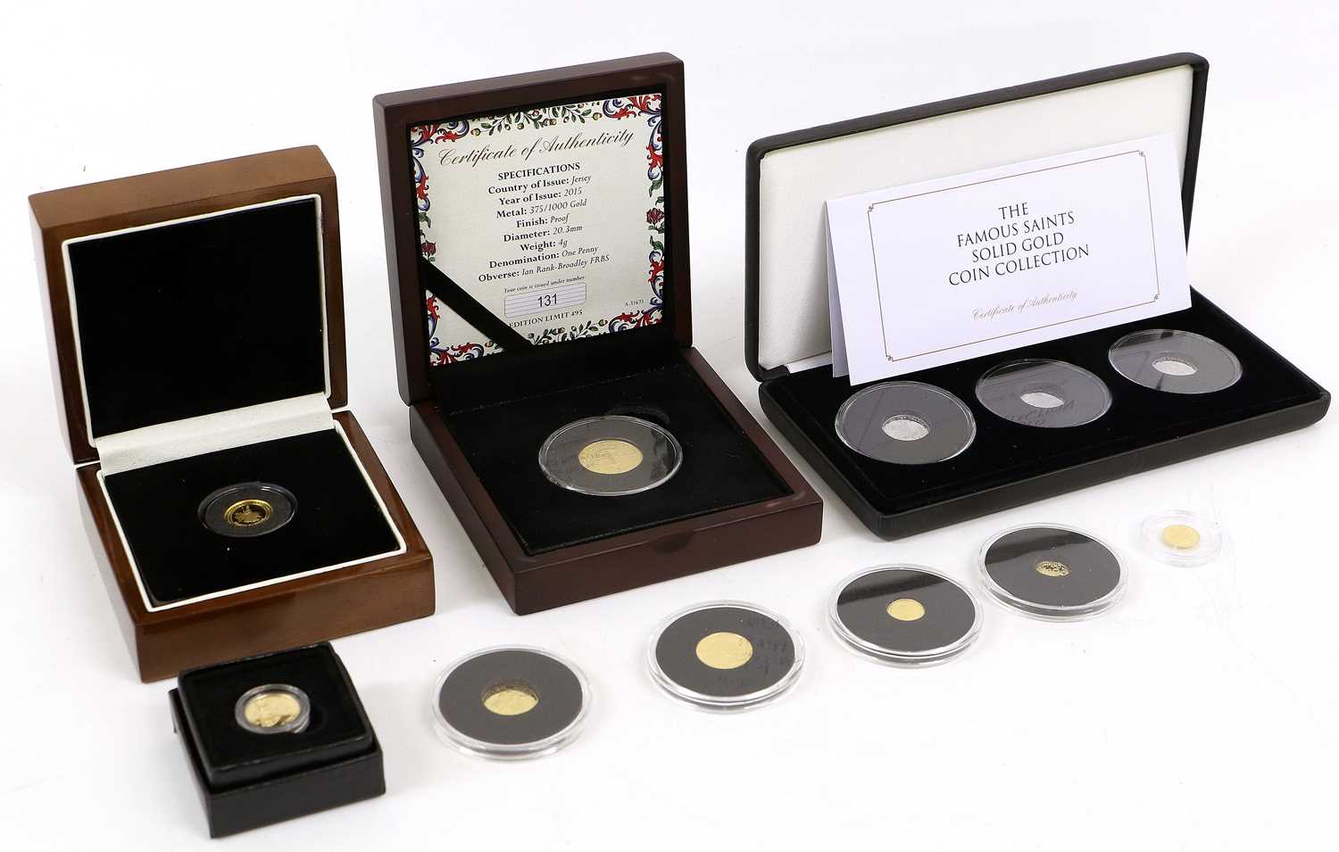 Lot 222 - Mixed Lot of Fractional Gold Coins; 11 coins