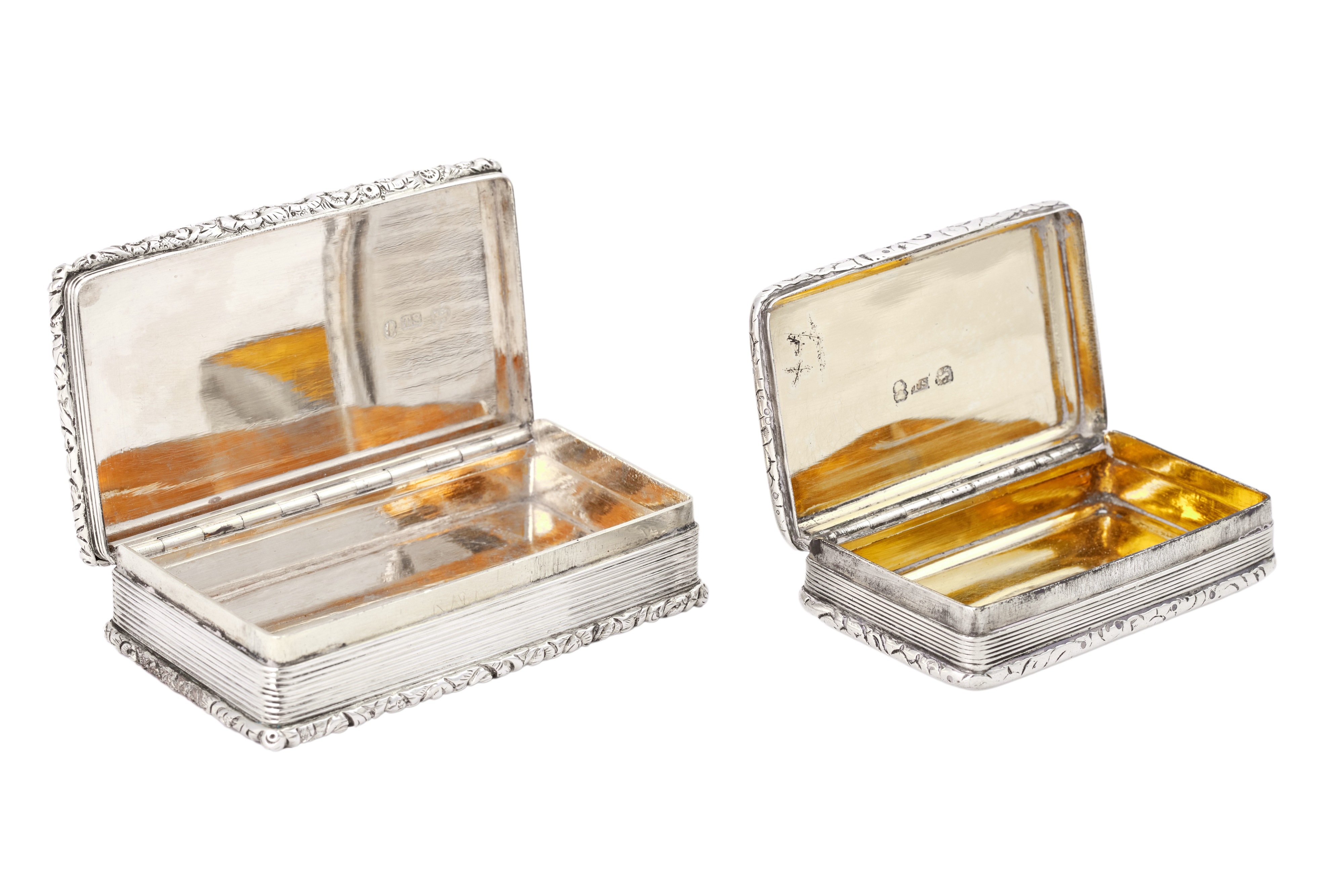Lot 2244 - A William IV Silver Snuff-Box,