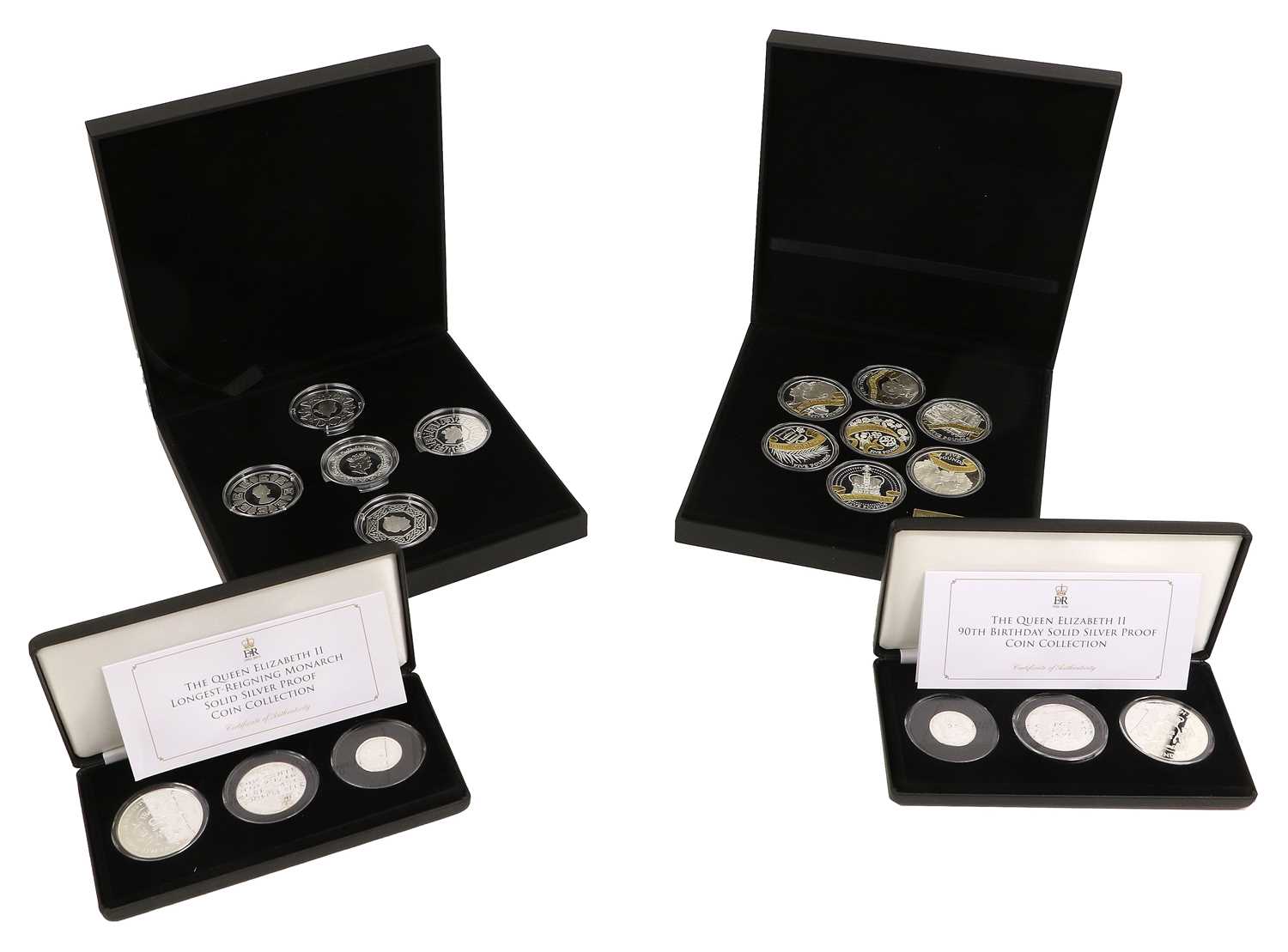 Lot 330 - 4x Assorted Silver Coin Sets, comprising;