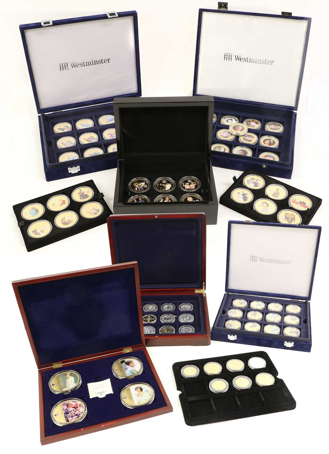 Lot 389 - Mixed Commemorative Coin Sets; 6 sets
