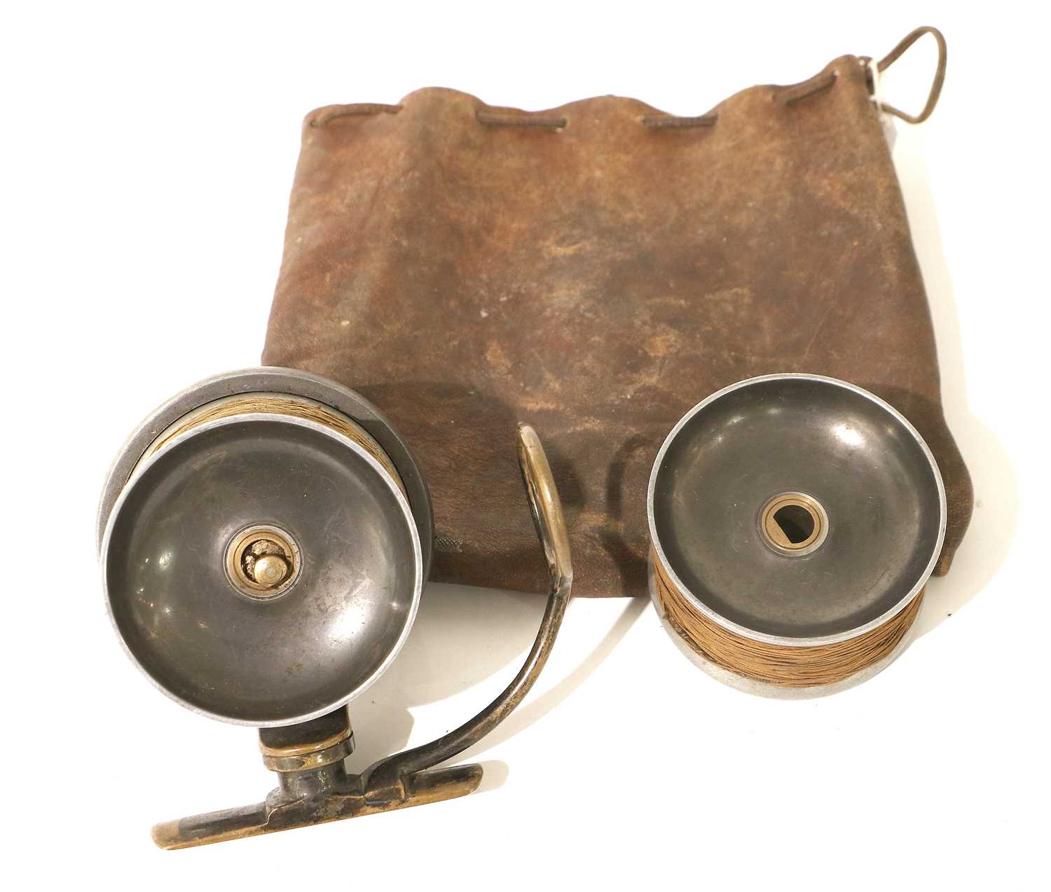 Lot 3128 - A Malloch Wide Drum Patent Sidecaster Reel