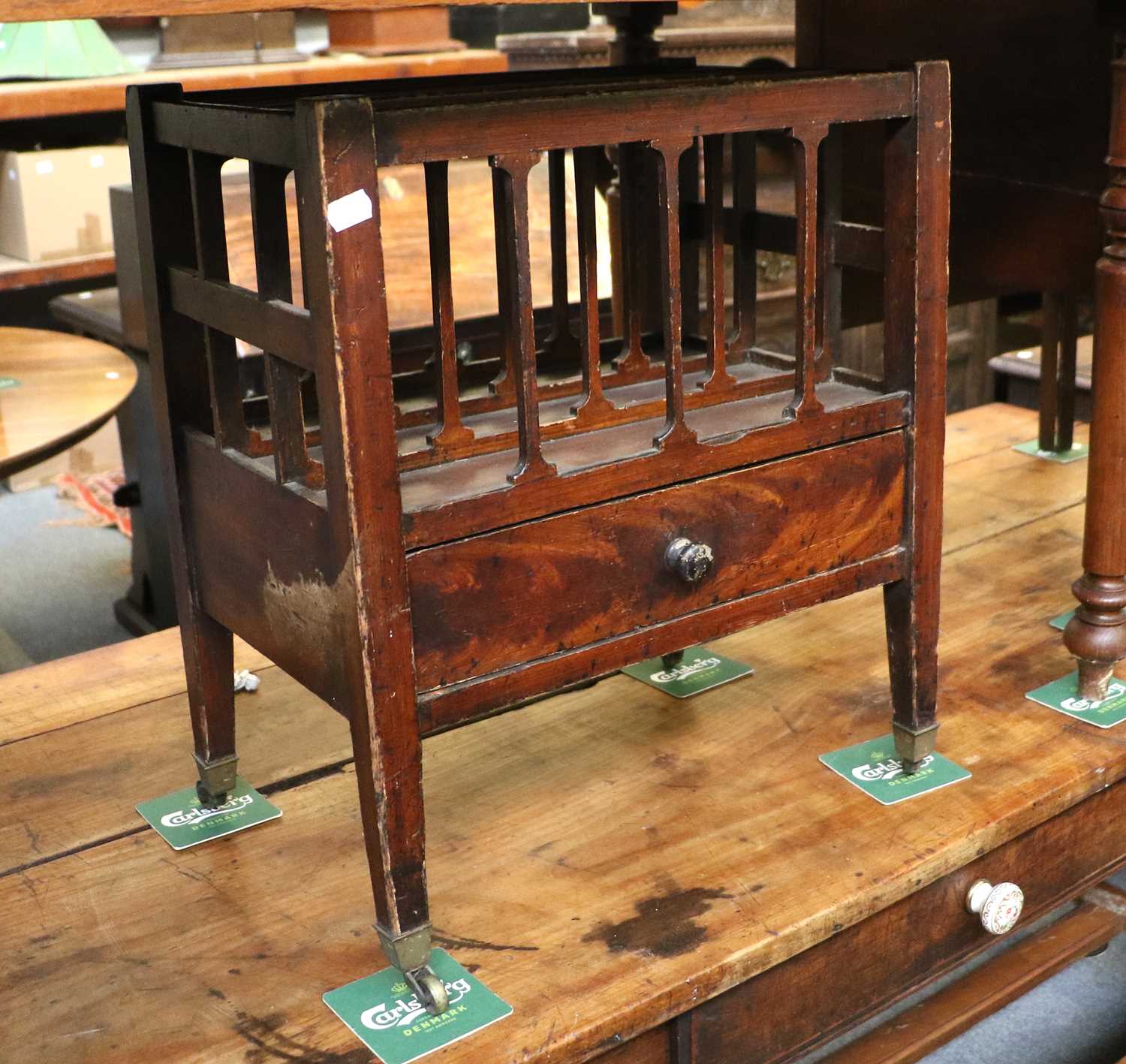 Lot 1397 - A 19th-century Scumbled Pine Three Division