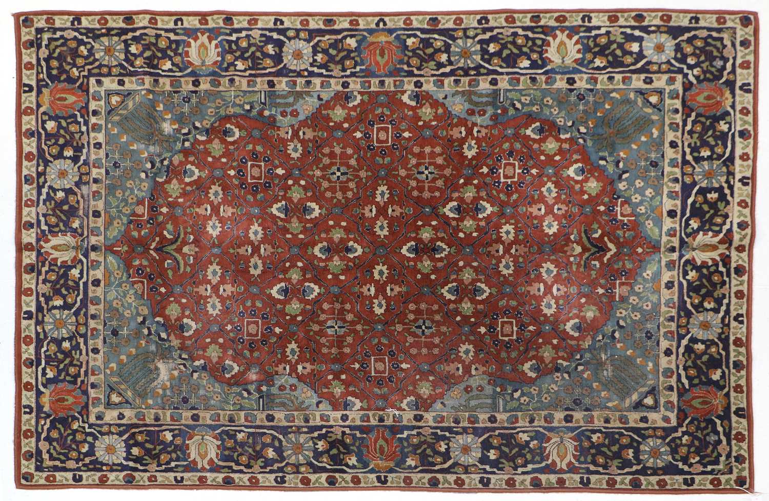 Lot 1030 - Tefzet Rug Germany, circa 1920 The deep