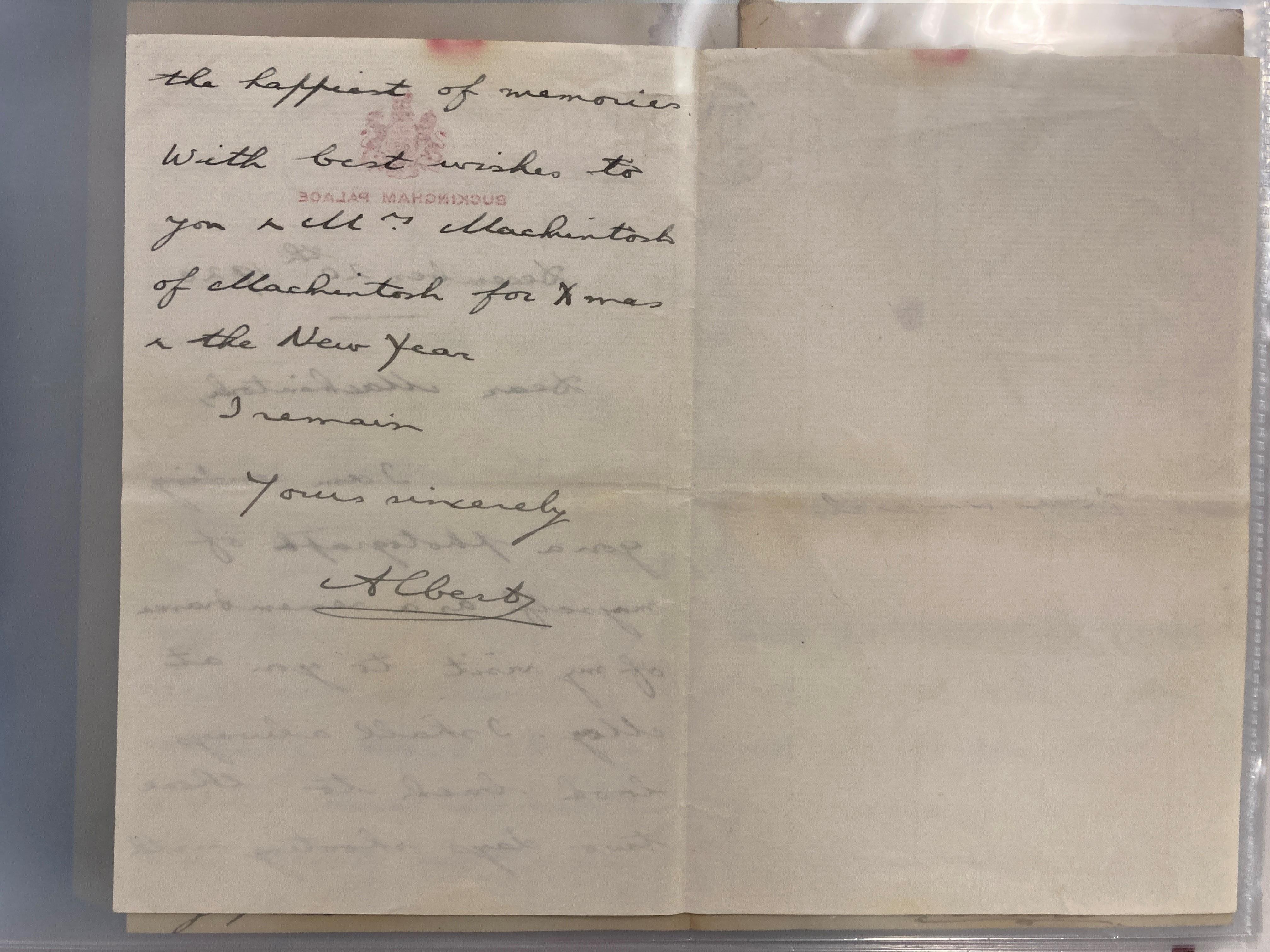 Lot 52 - Royal Family Autograph Letters An outstanding