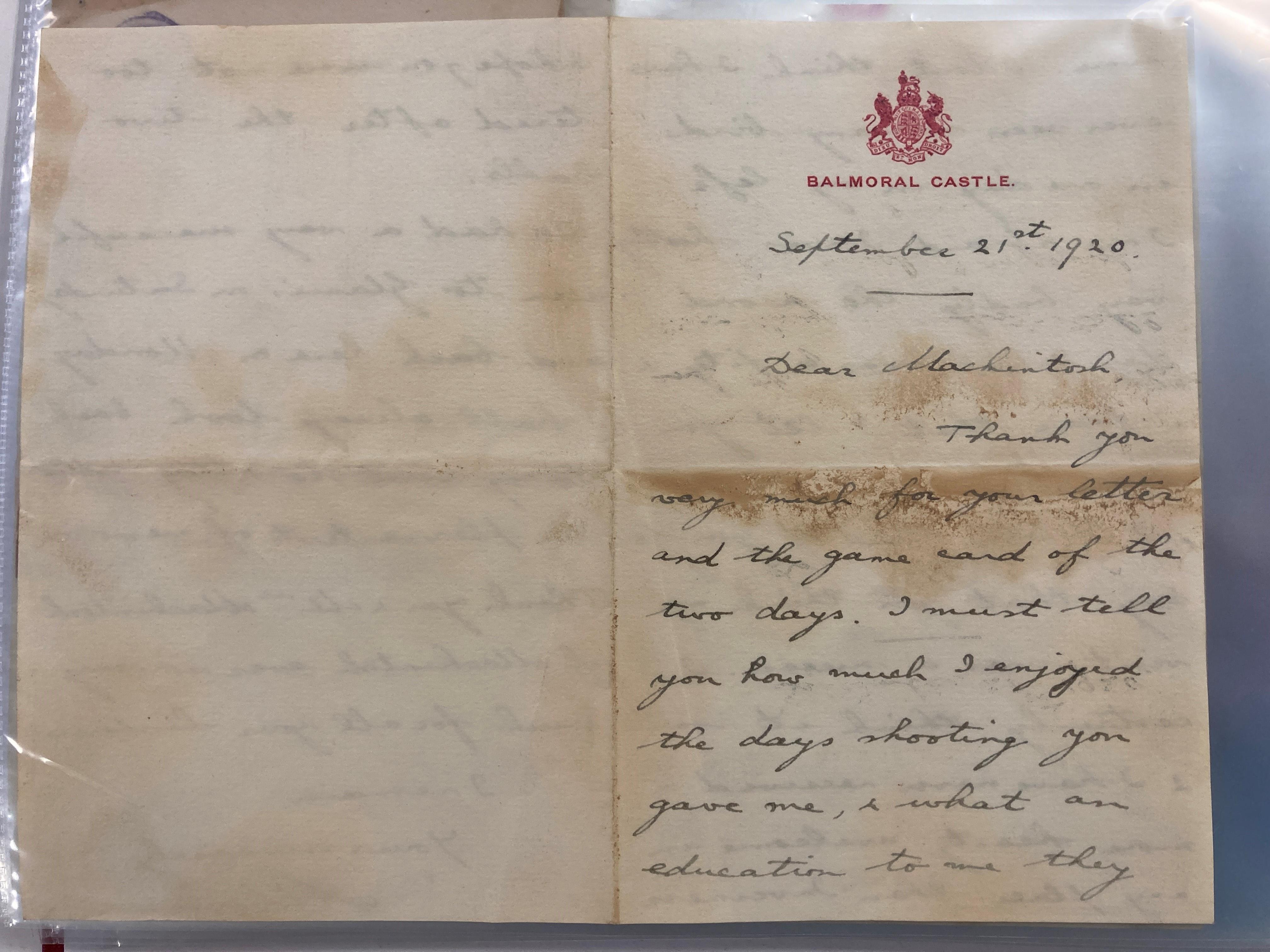 Lot 52 - Royal Family Autograph Letters An outstanding