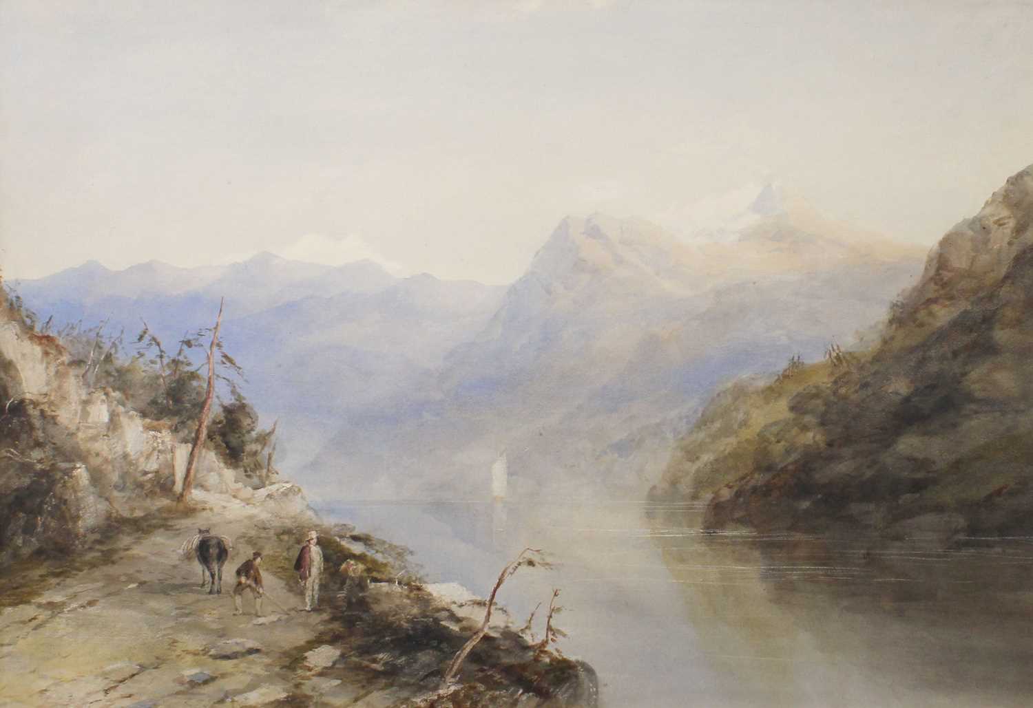 Lot 1140 - Edward Tucker (c.1825-1909) "Lake Lucerne"