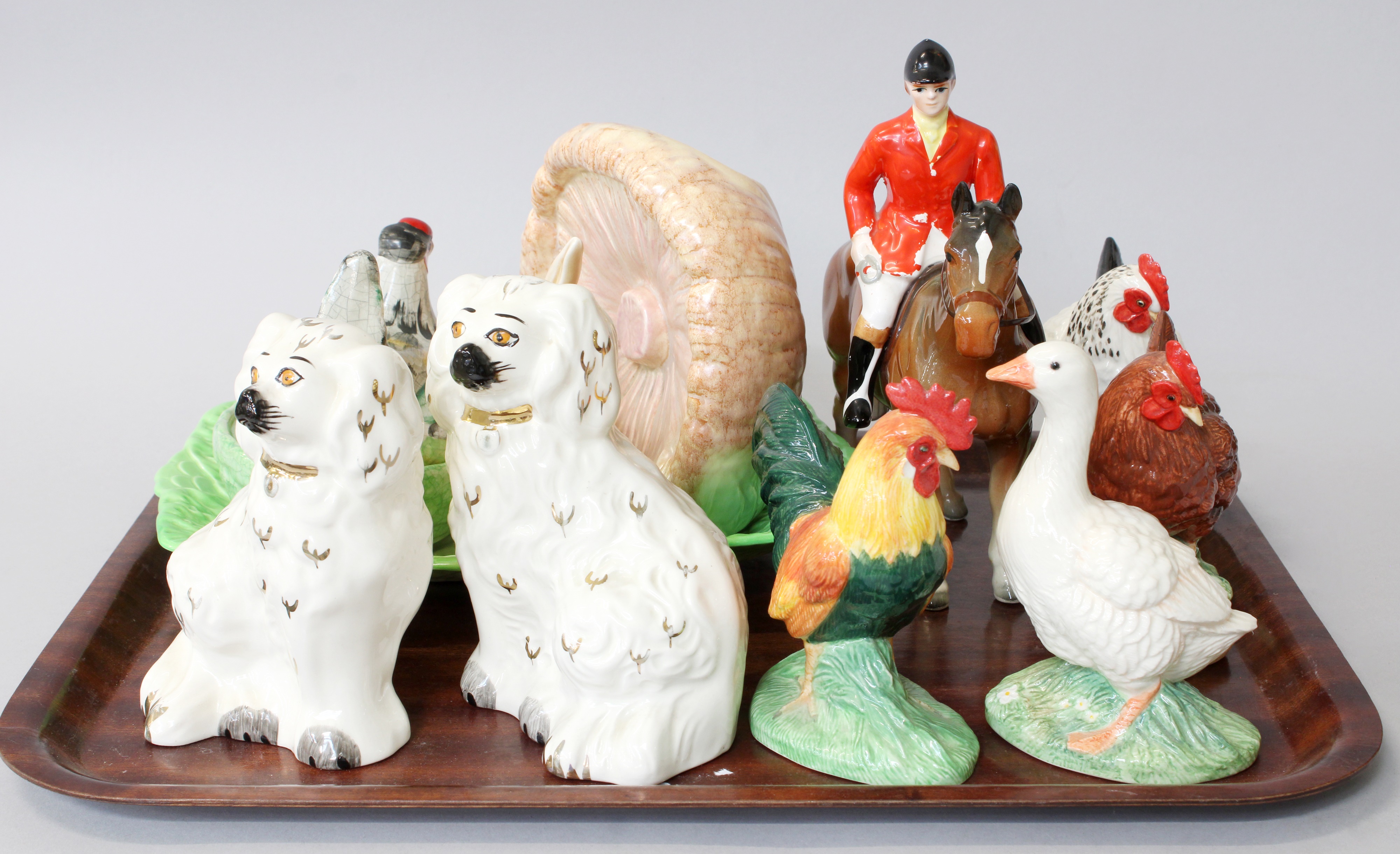 Lot 210 - Beswick Farm Animals, including a boar,